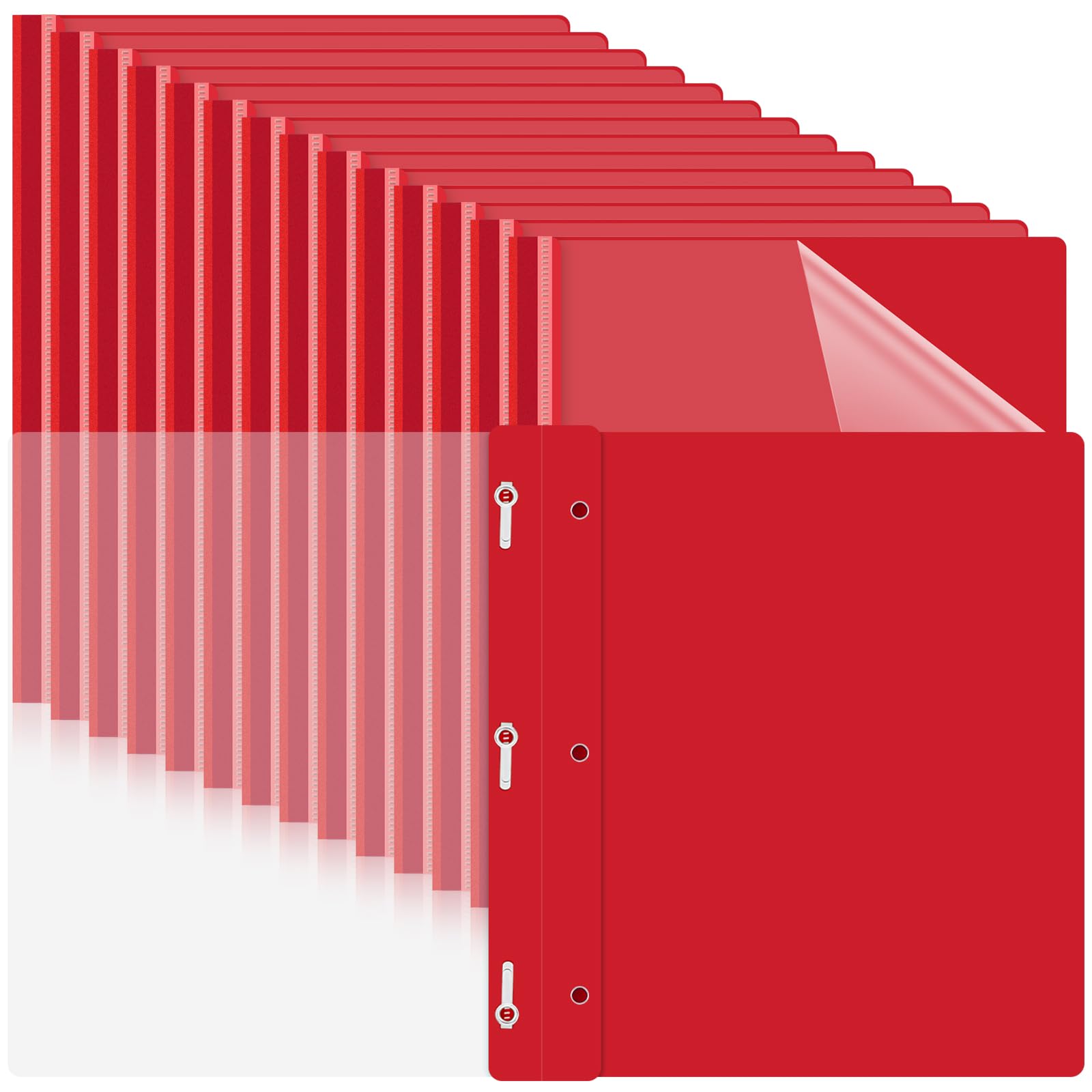 Amazon.com : Teling 150 Pcs Plastic Report Covers with 3 Prong Clear ...