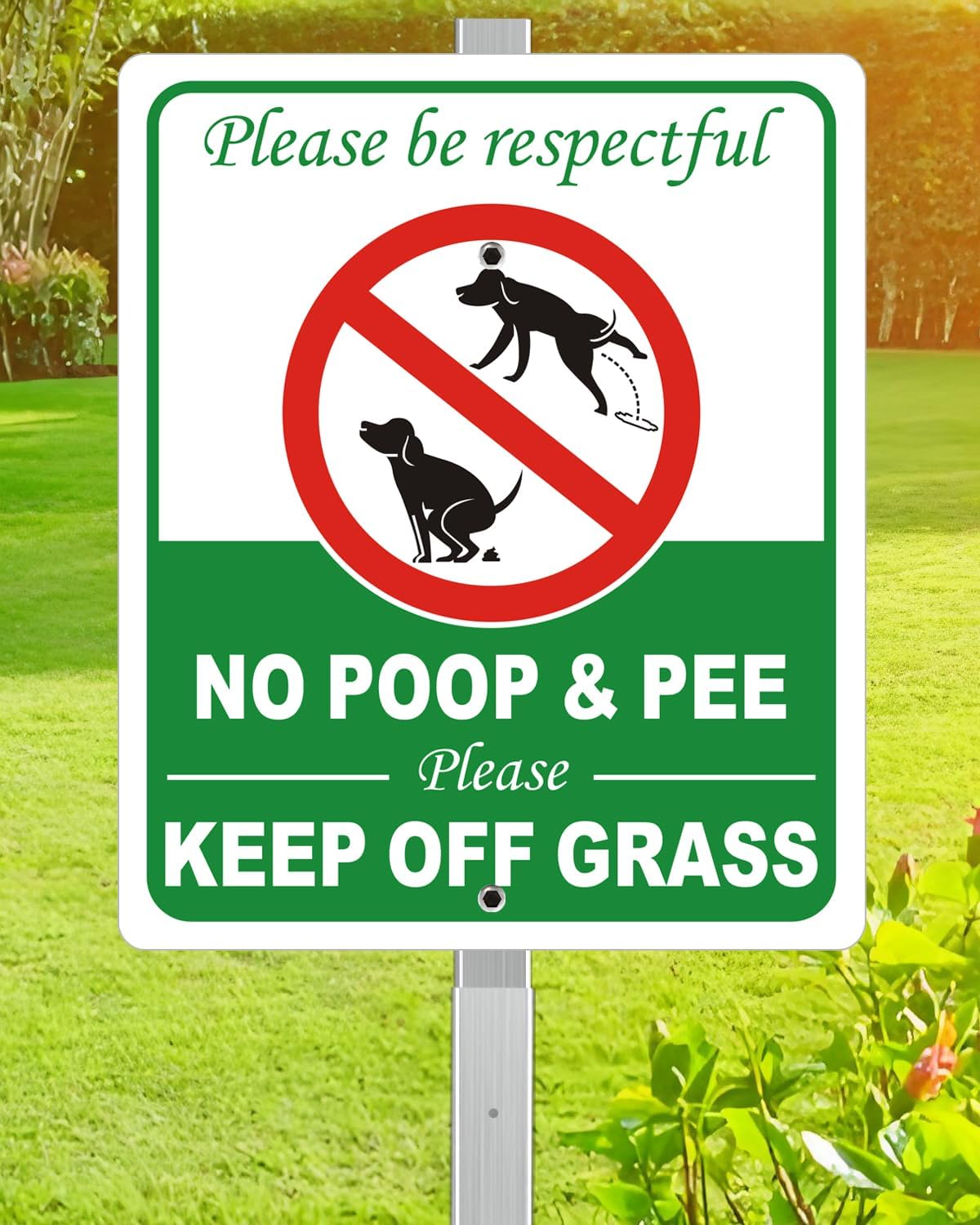 Amazon.com: 2 Pack Small, Discreet, Polite, This is Our Home, NO Poop ...