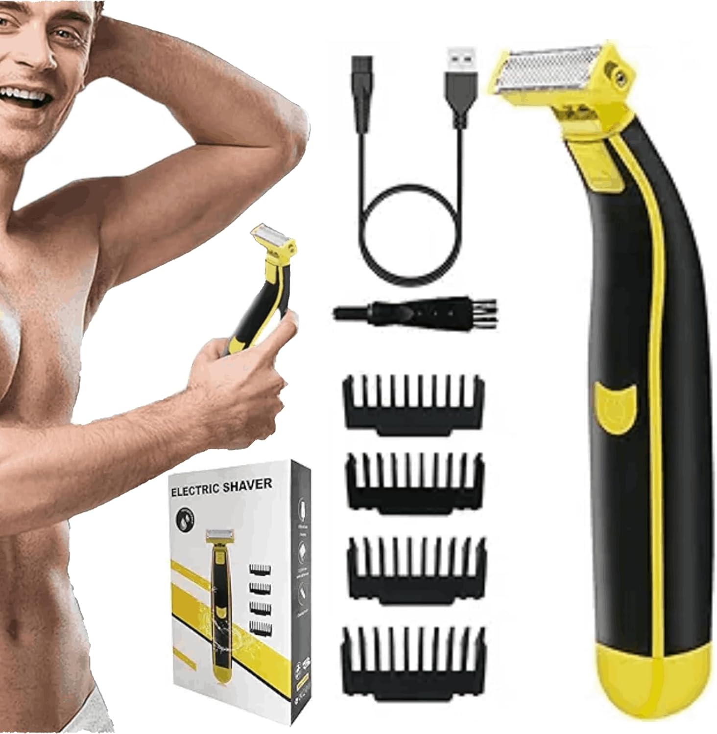 Amazon.com: Generic Full Body Washed Wet and Dry Shaver, 2024 New Men's ...