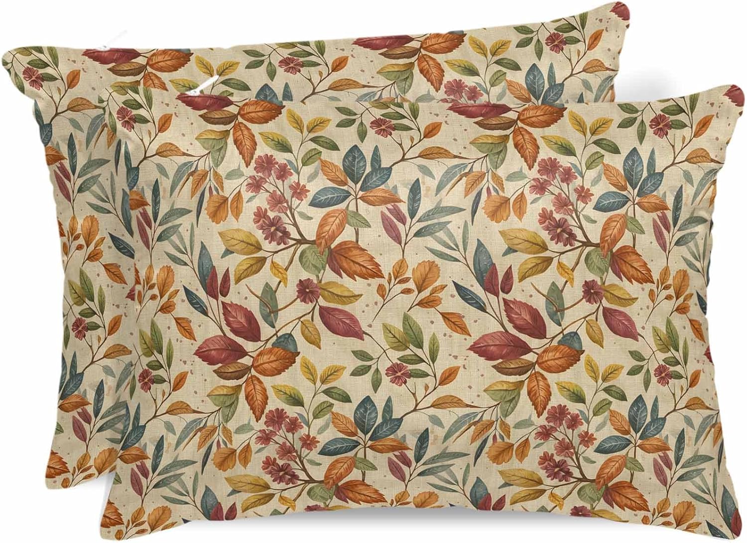 Amazon.com: Fall Leaves Pillowcase King Size with Hidden Zipper,Silky ...