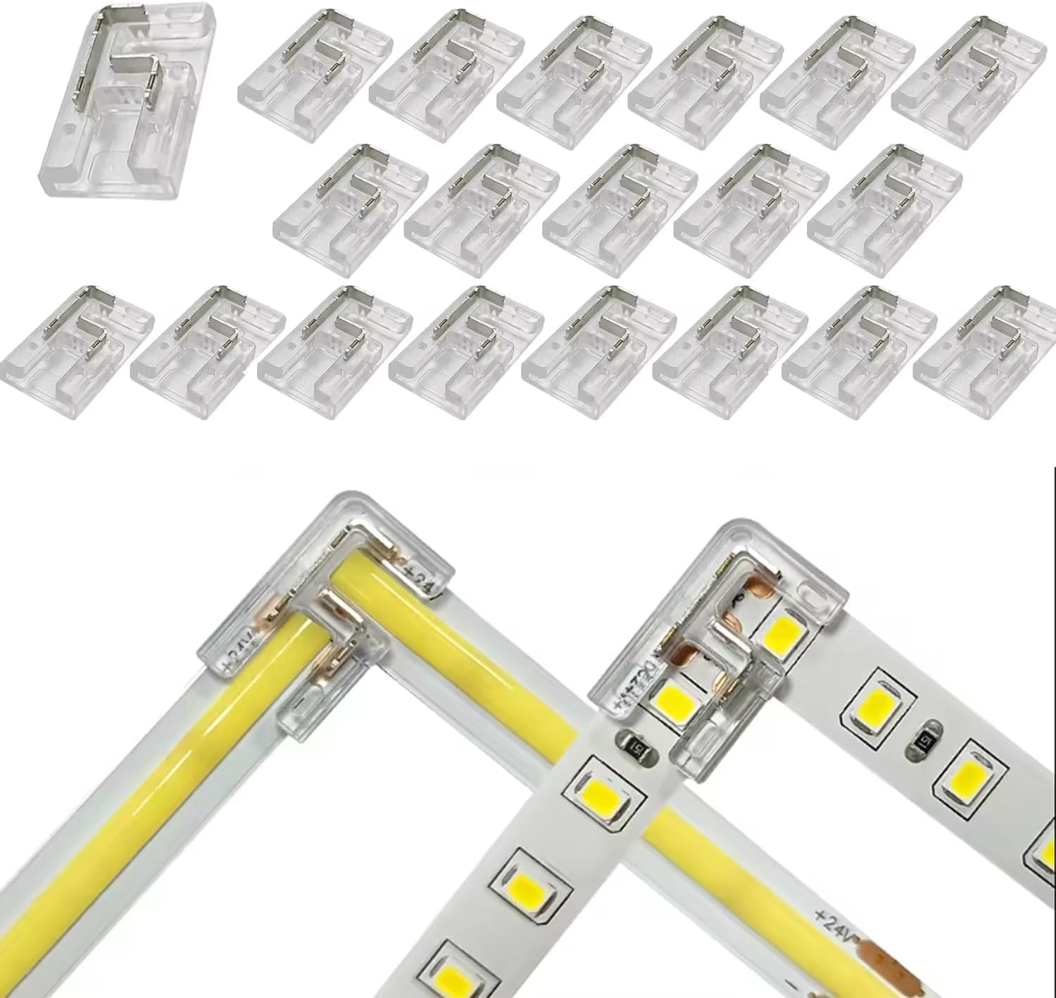 SHAOYAYAZHANG Transparent Solderless Seamless SMD COB LED Strip ...