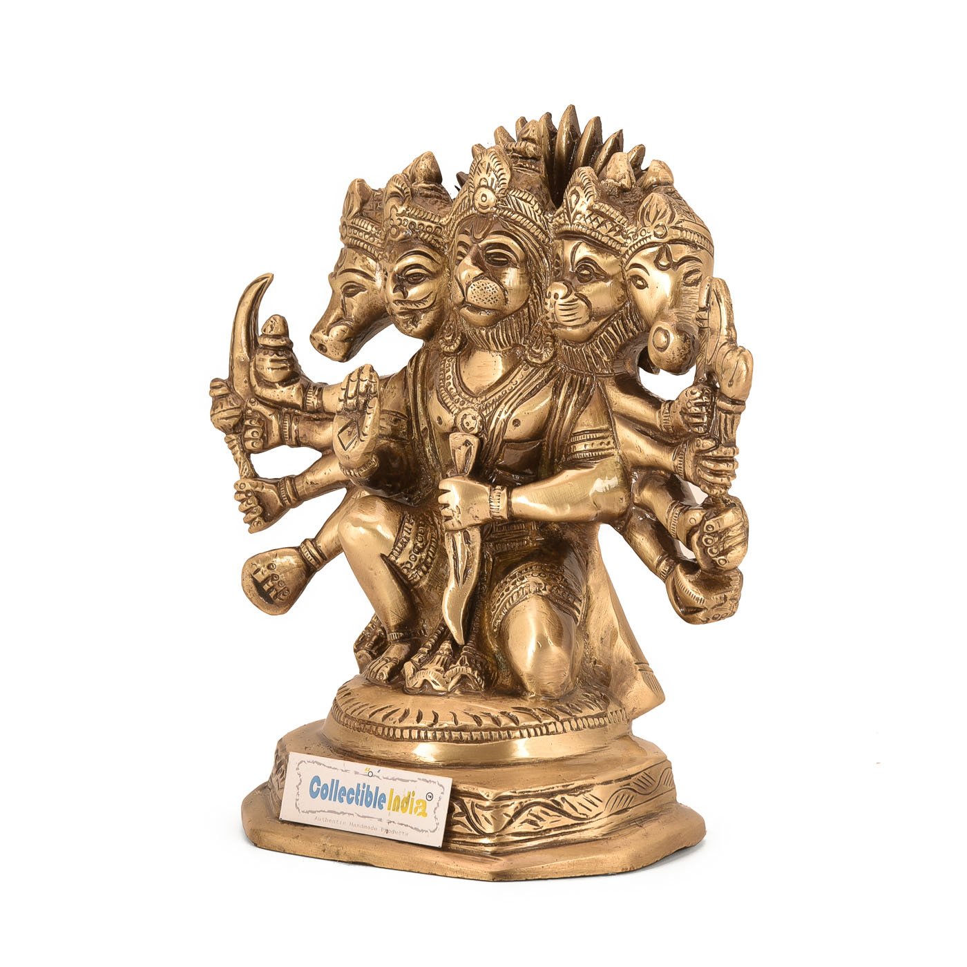 Buy Collectible India Panchmukhi Hanuman Strength God Hanuman Sitting ...