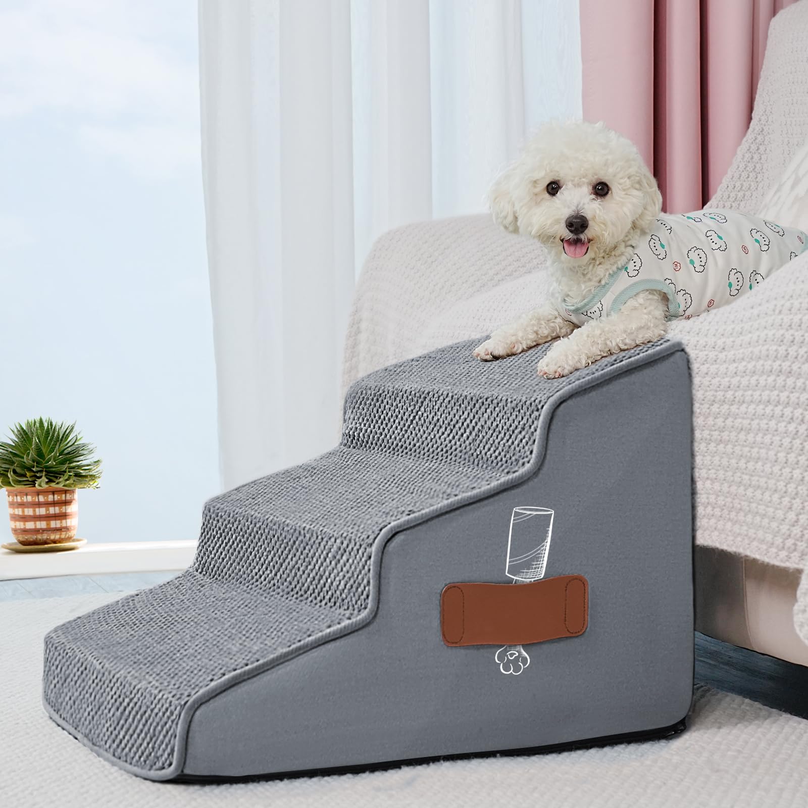 Amazon.com : Supet Dog Stairs for Small Medium Dogs to Get on Bed, Dog ...