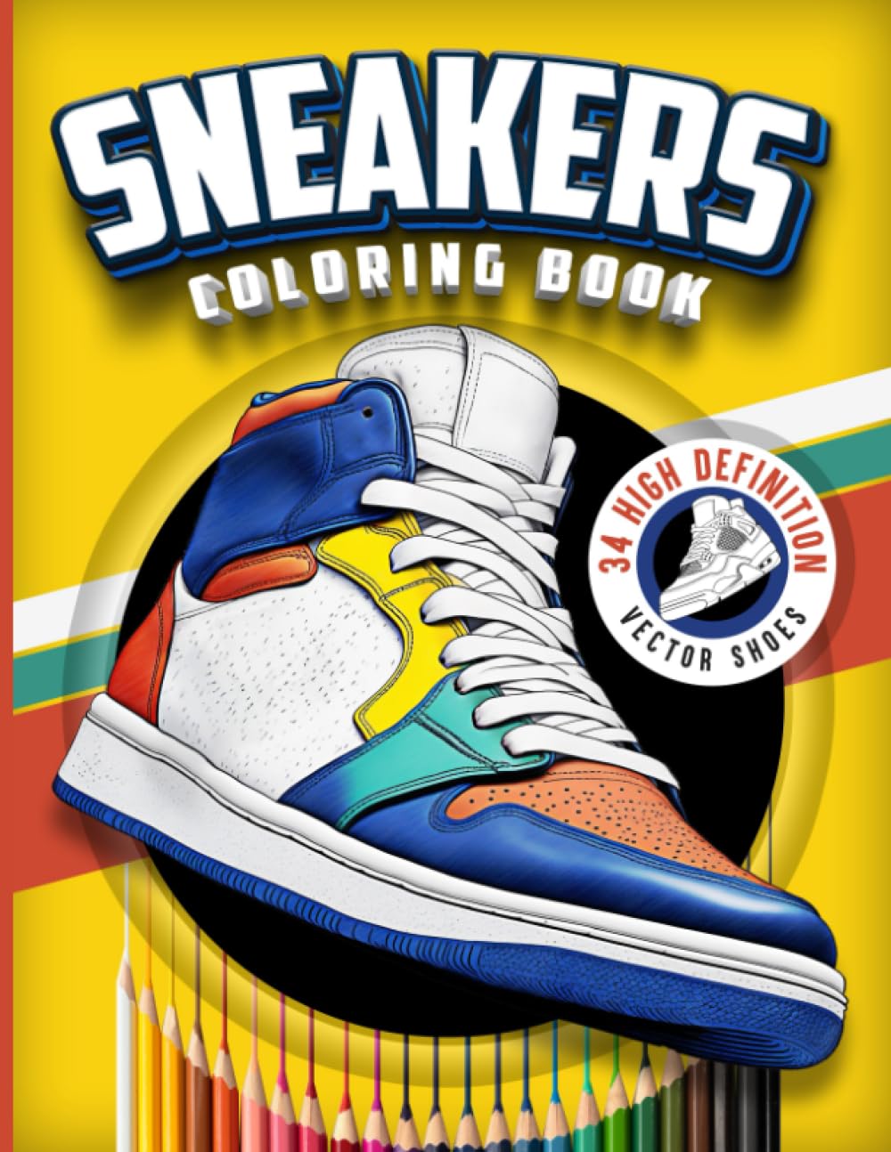 Amazon.com: sneakers coloring book: 34 sneakers design illustrations ...