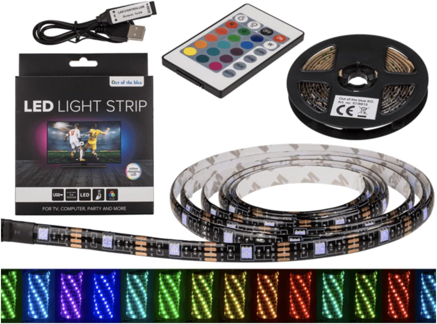 Out of the blue Light Tape Changing LED, Color Changer, 2 m : Amazon.co ...