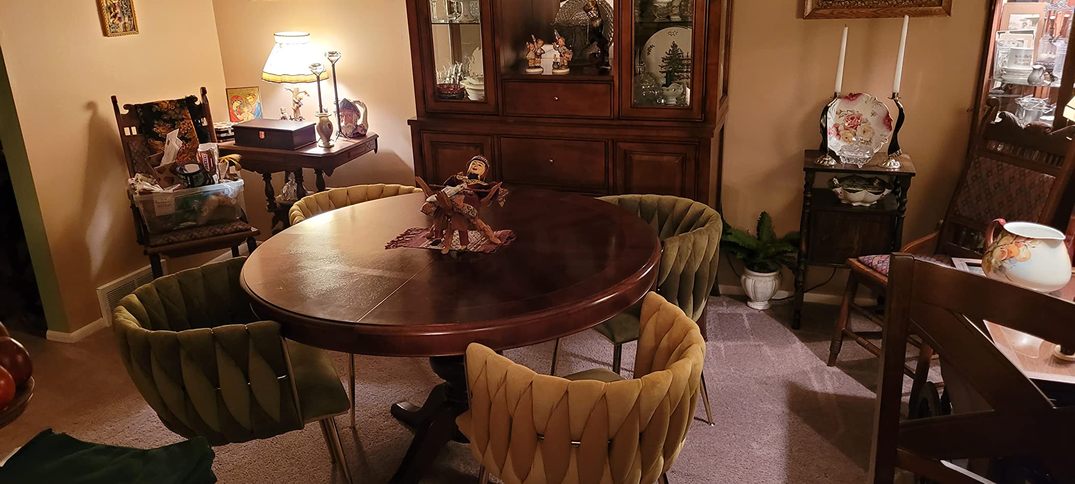 $38/mo - Finance NIOIIKIT Modern Velvet Dining Chairs Set of 2 Hand ...