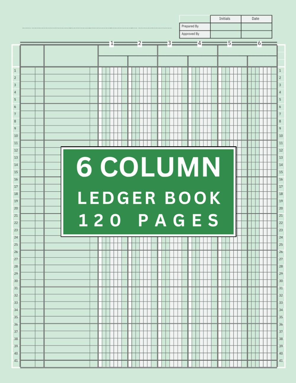 Amazon.com: 6 Column Ledger Book: Accounting Ledger Book for Small ...