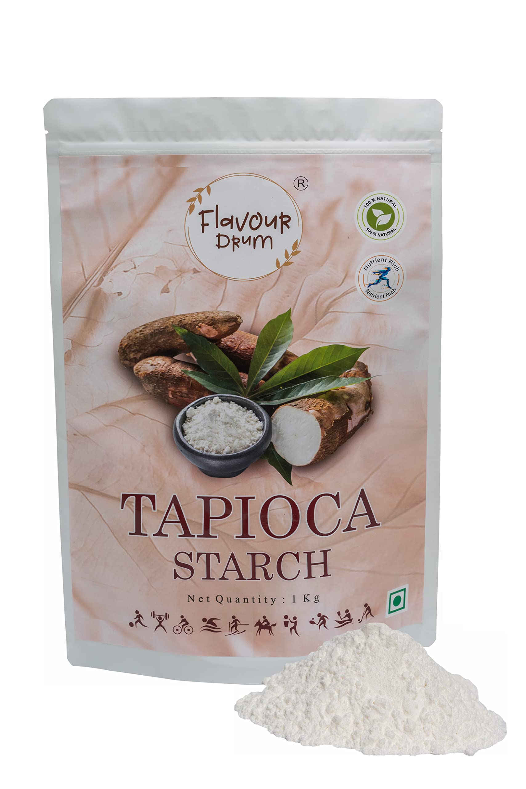 Flavour Drum Tapioca Starch, 1 Kg - Gluten Free | Additive Free ...