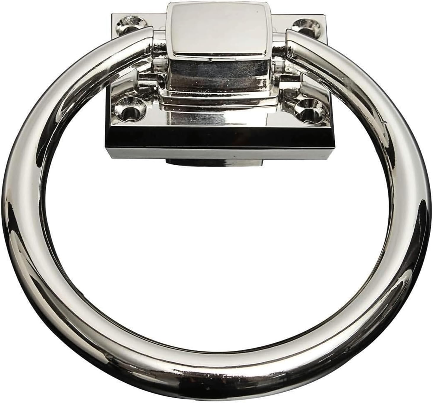 Amazon.com: GIADO Door Knocker Stainless Steel Door Knocker Shiny Silver Door Handle Front Door ...