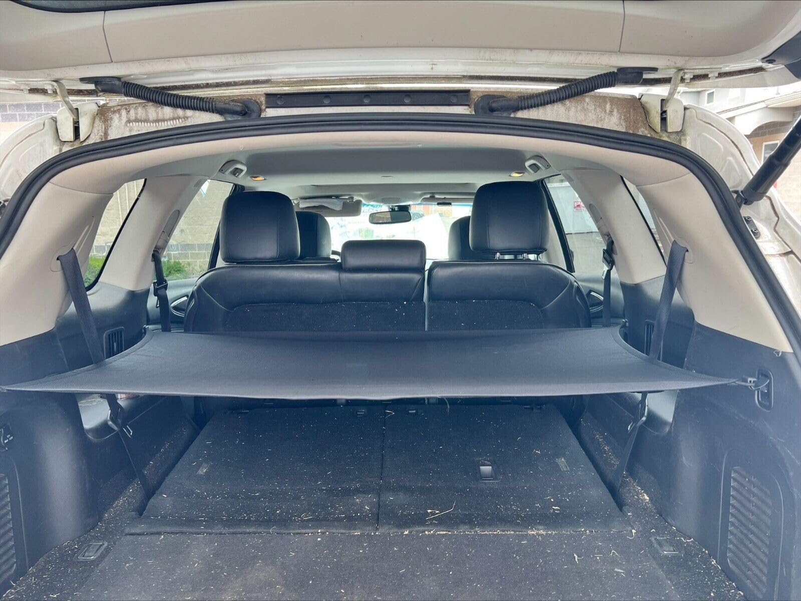 Amazon.com: Rear Trunk Security Cargo Luggage Shade Cover Black for ...