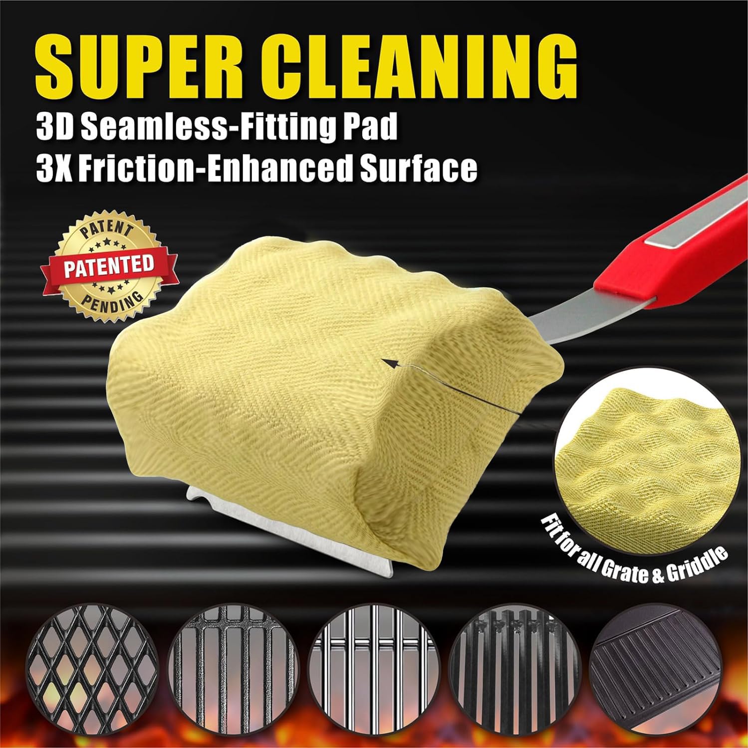 Snapklik.com : GRILLART Grill Brush Bristle Free, Replaceable BBQ ...