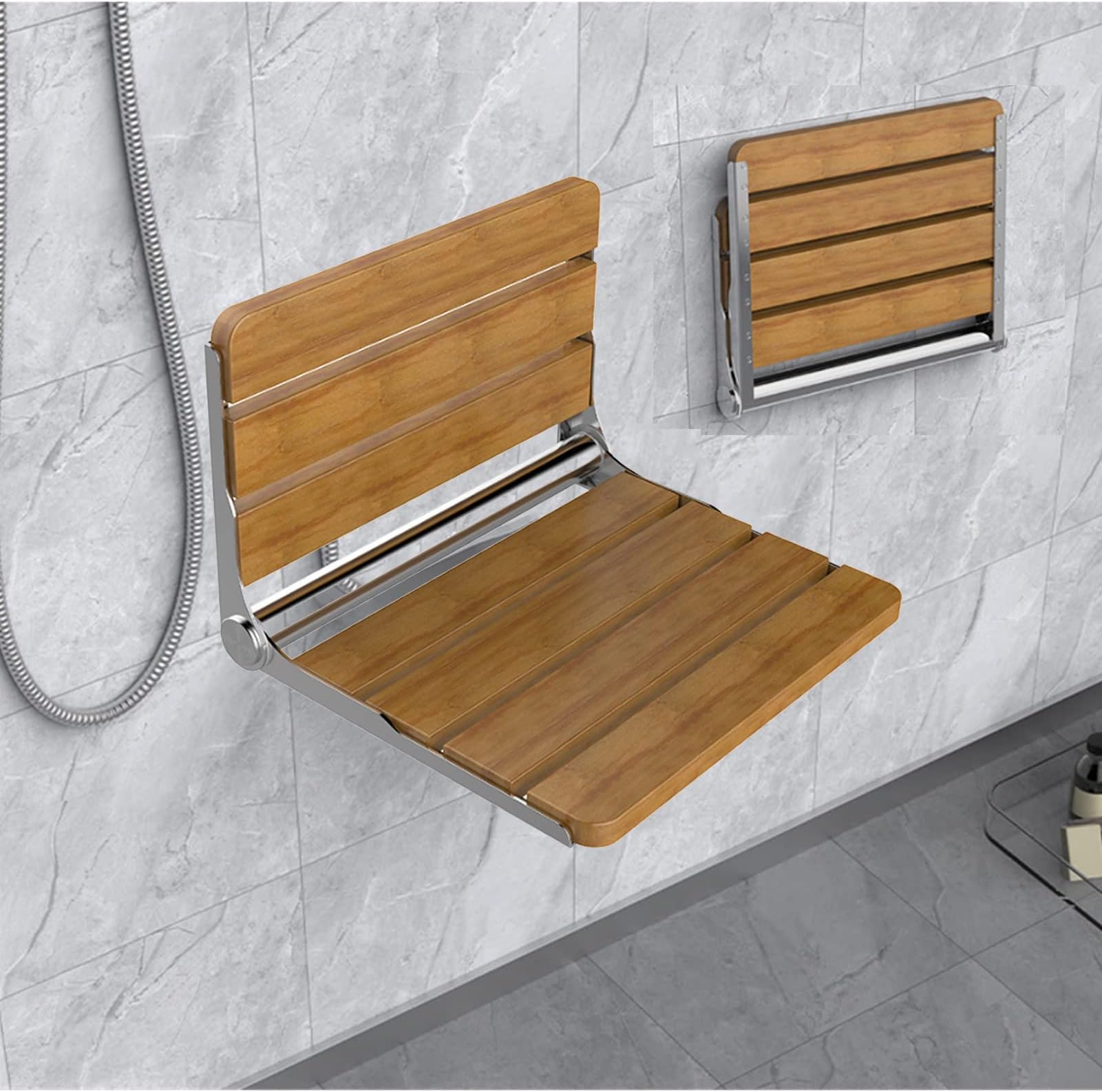 BAABJI Asiento de Ducha abatible. Silla Plegable para Ancianos de ...