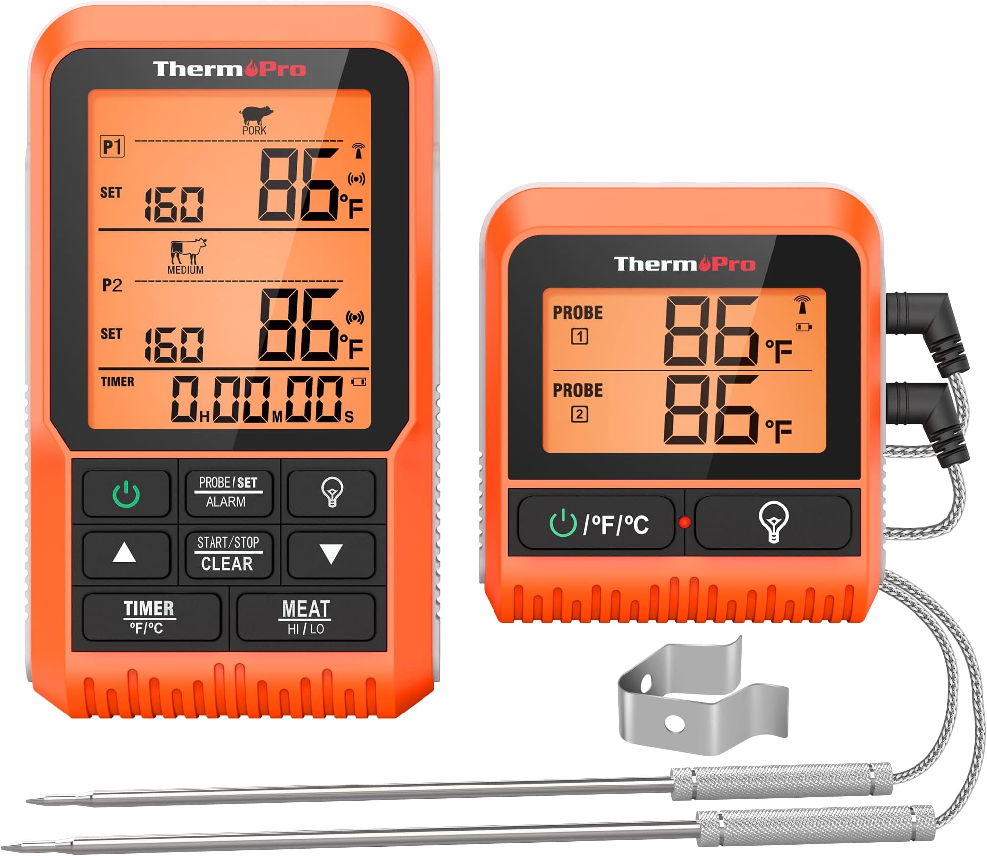 ThermoPro TP20 Wireless Remote Digital Cooking Food Meat Thermometer ...