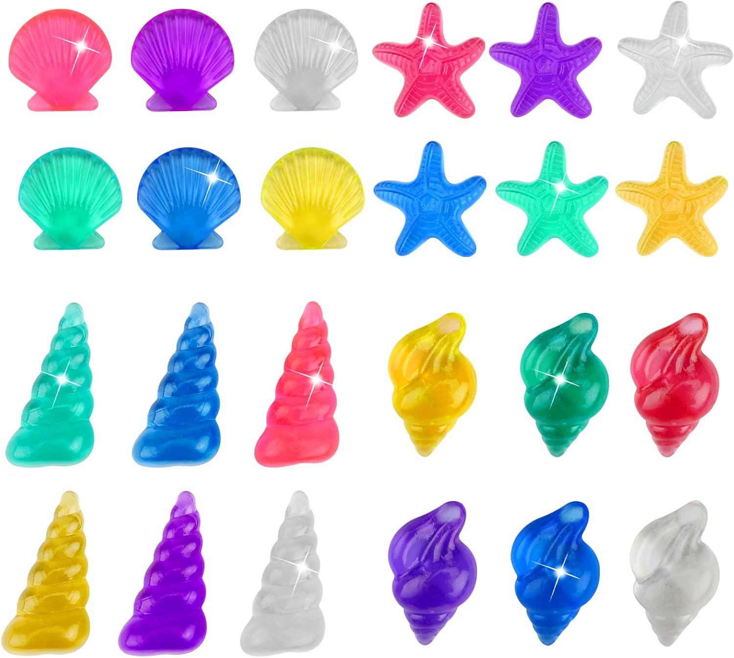 Gukasxi 24 Pcs Ocean Theme Kids Diamond Toy, Acrylic Gems Toys, Sinking ...