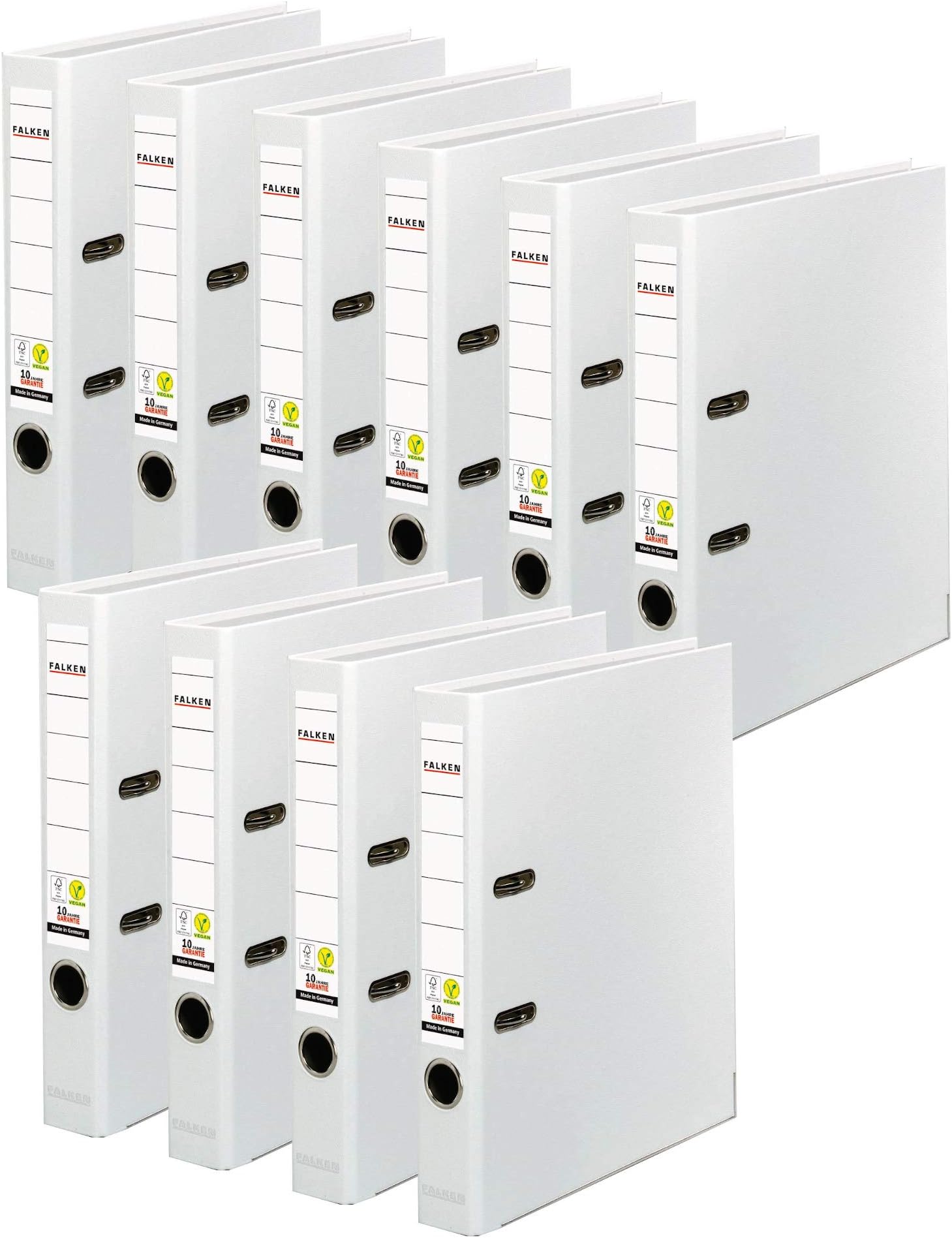 Original Falken 10er Pack PP-Color Kunststoff-Ordner. Made in Germany ...
