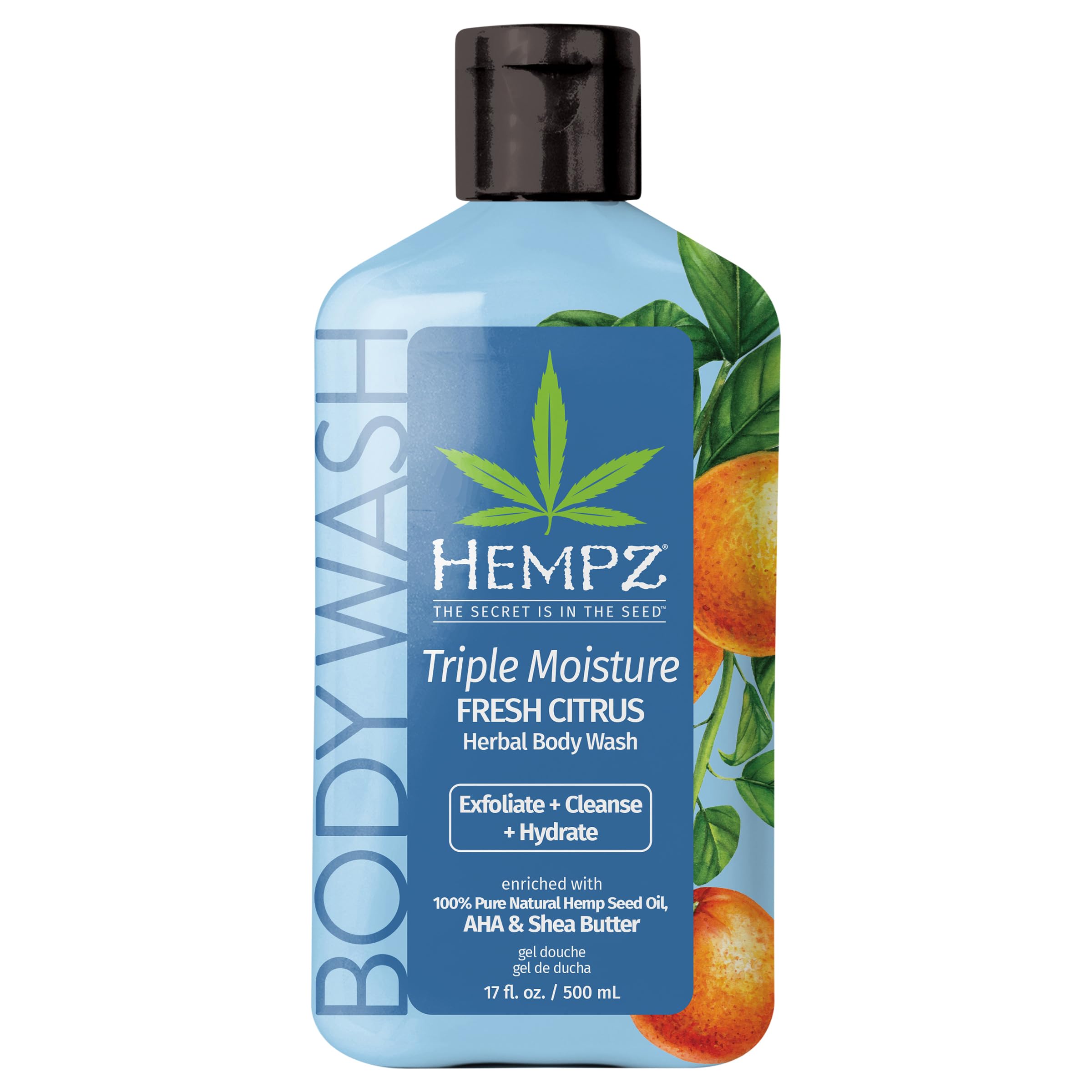 Hempz Triple Moisture Body Wash - Grapefruit & Peach - Hydrating for ...