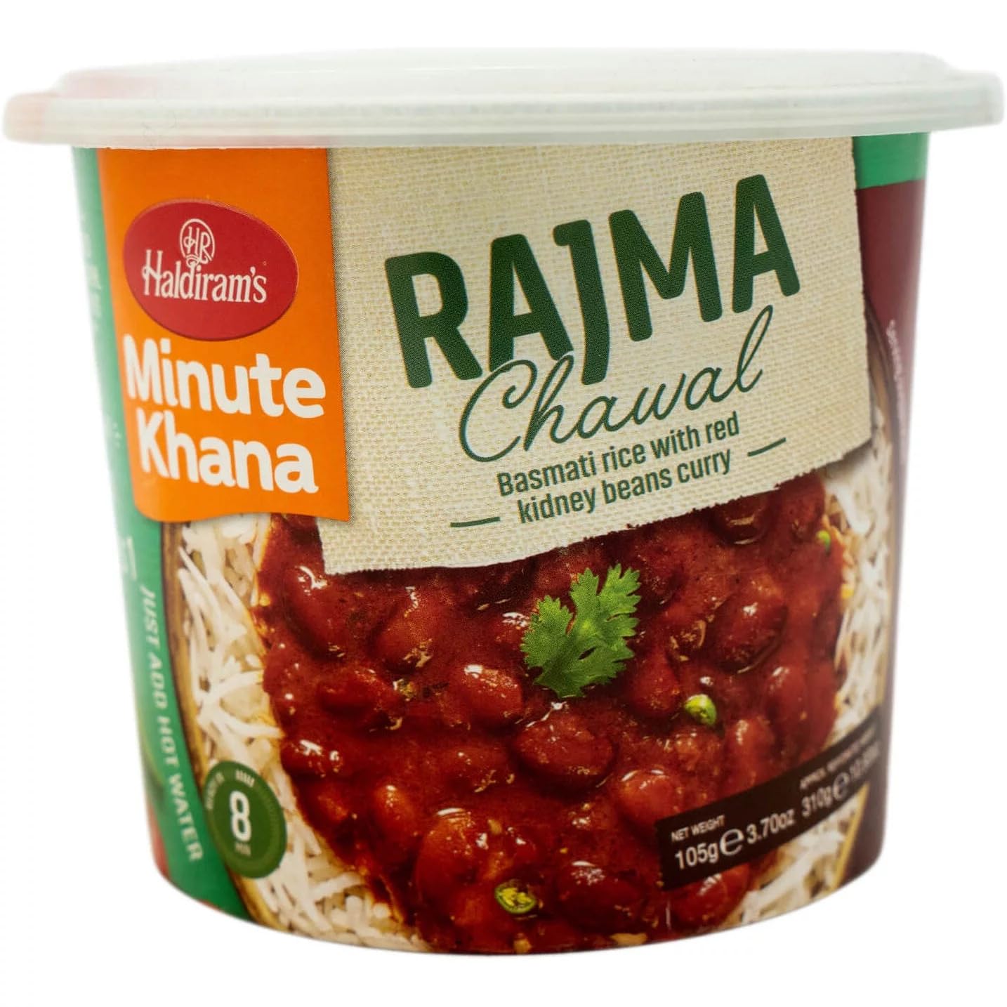 Haldiram's Rajma Chawal 105g (Pack of 2) - Authentic Indian Red Kidney ...