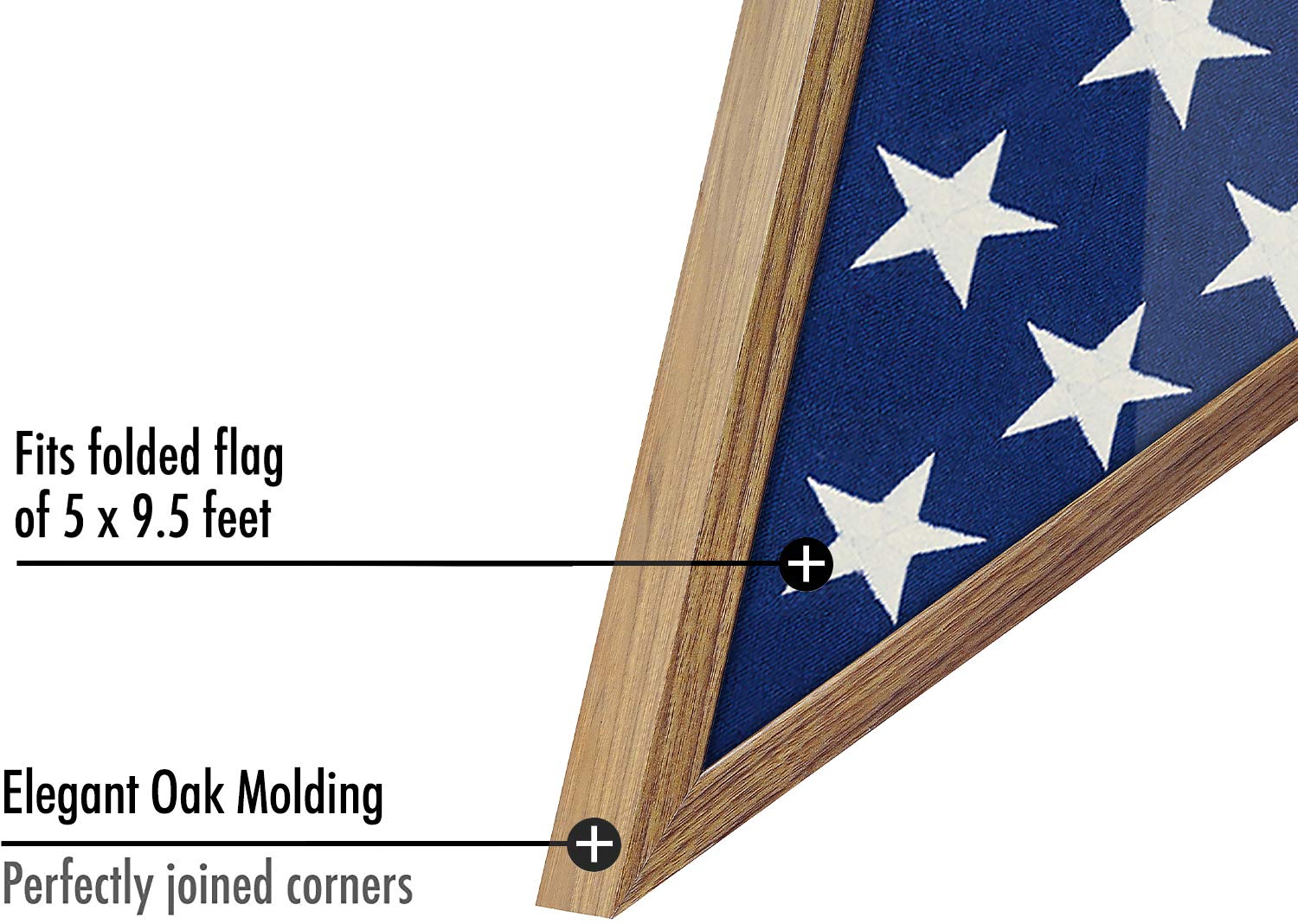 Americanflat Flag Case for Veterans - Fits a Folded 5' x 9.5' American ...