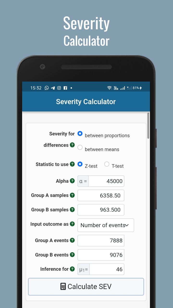Severity Calculator - App on Amazon Appstore