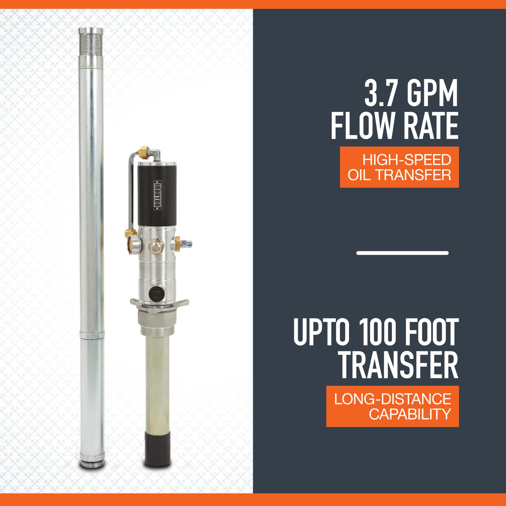 Snapklik.com : Ironton Air Operated Oil Transfer Pump 3:1 Ratio
