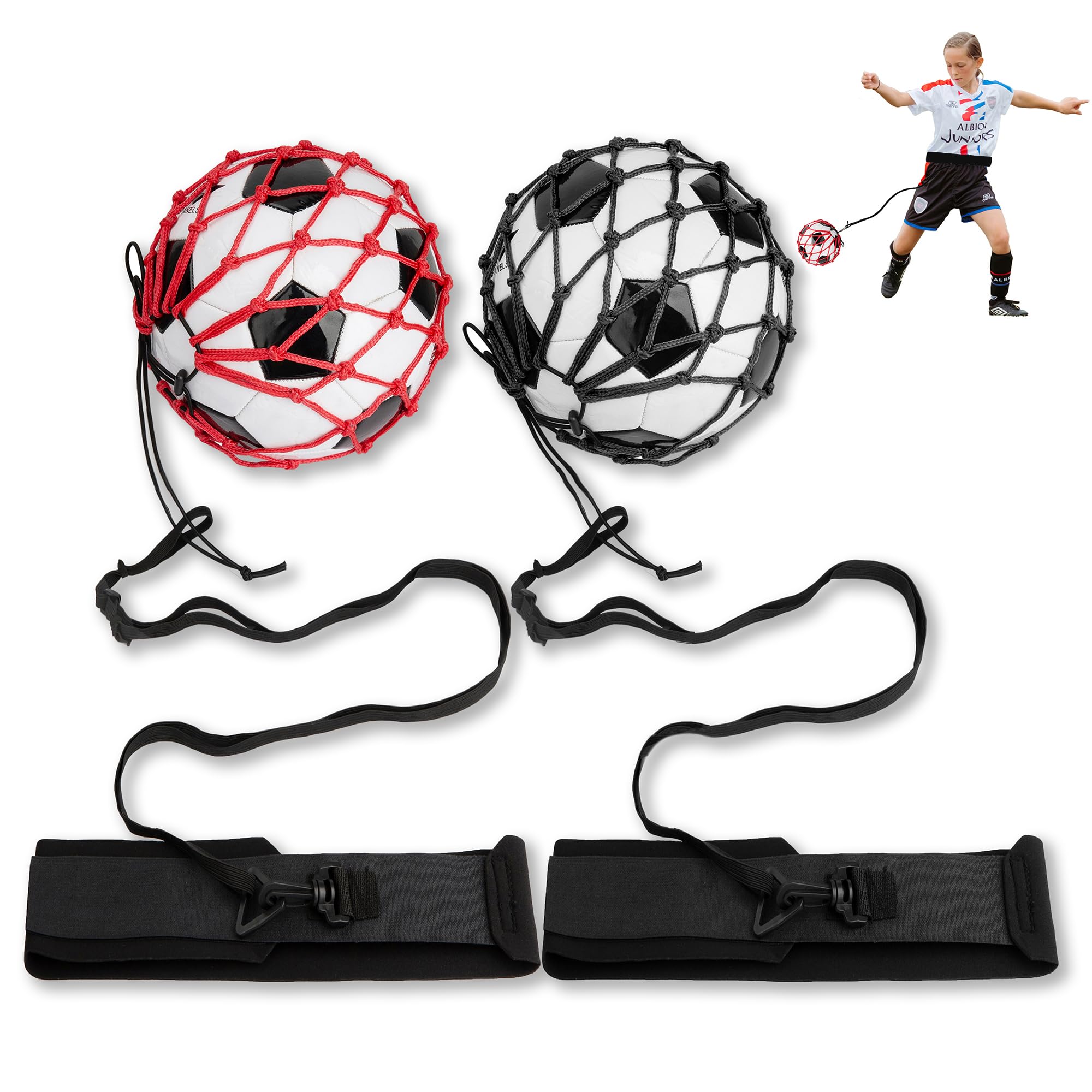 Soccer Training Equipment Soccer Training Nets - 2PCS Elastic Football ...