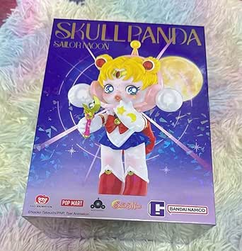 Amazon.co.jp: Sailor Moon Skull Panda Popmart Figure Doll : Hobbies