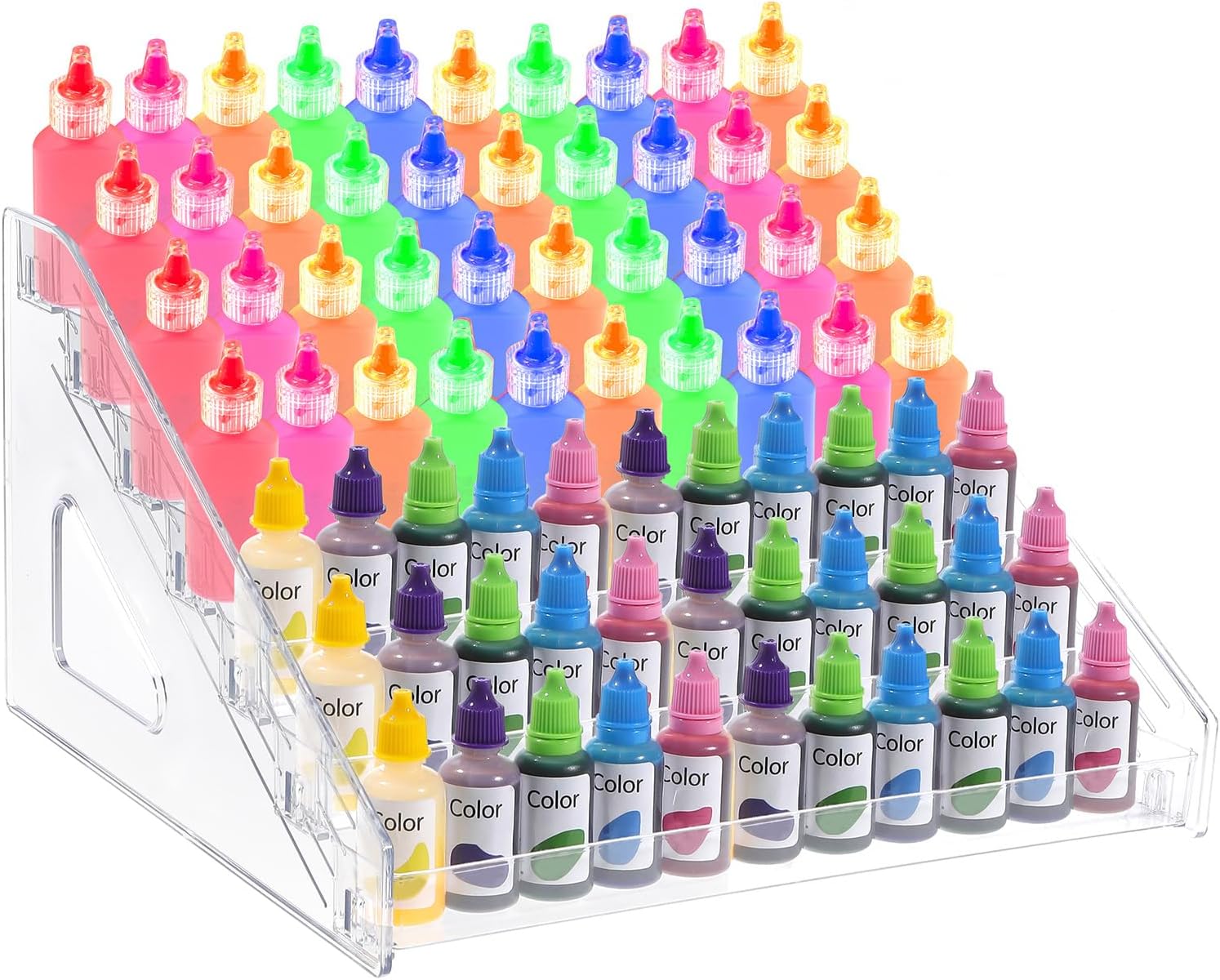 Amazon.com: HOFURME Clear Acrylic Paint Organizer (7 Tier), Paint ...