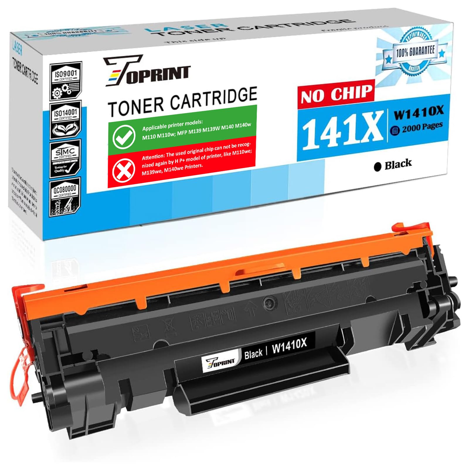 TOPRINT【NO CHIP, with Tool】 Compatible Toner Cartridge 141X W1410X ...