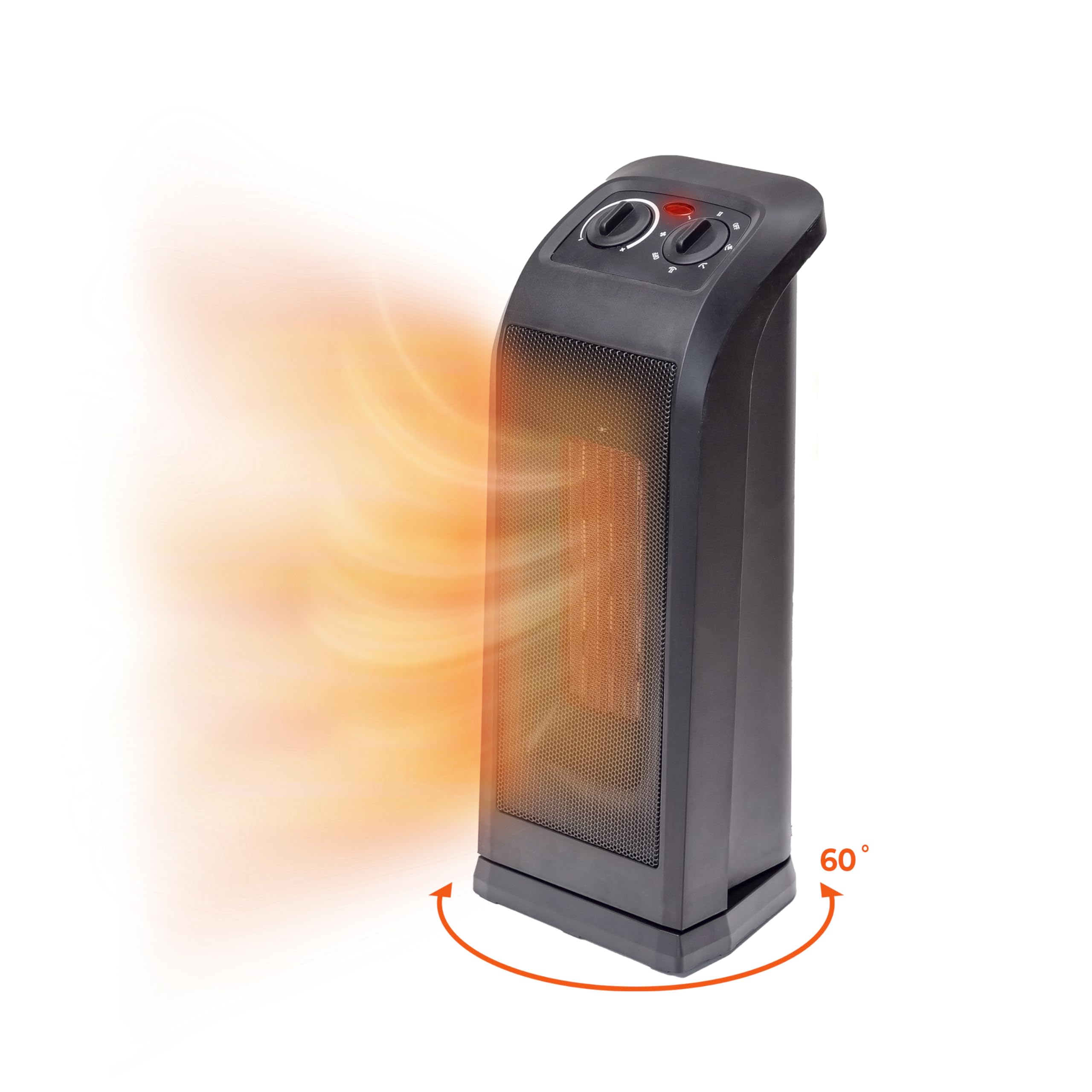 Amazon.com: Comfort Zone Space Heaters for Indoor Use, 18 inch, 60 ...