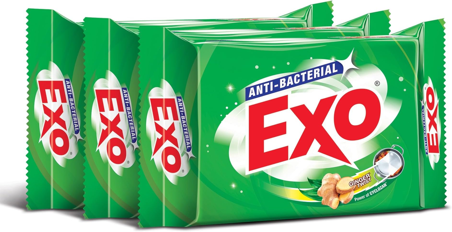 Exo Round Dishwash Bar 700G Set Of 2 With Exo Super Scrubber Free ...