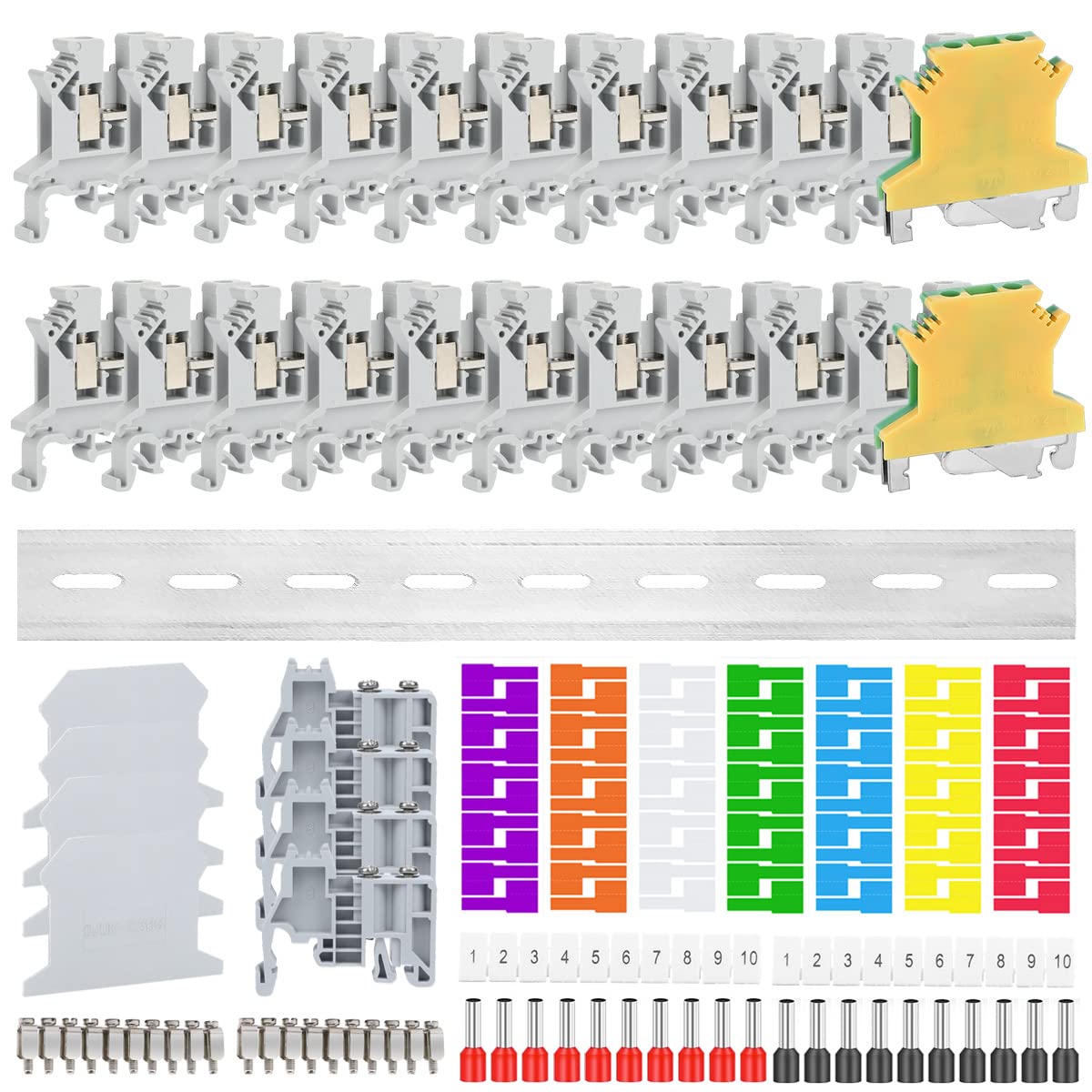 Youmile Din Rail Terminal Blocks Kit Uk 2 5 B | Desertcart Sri Lanka