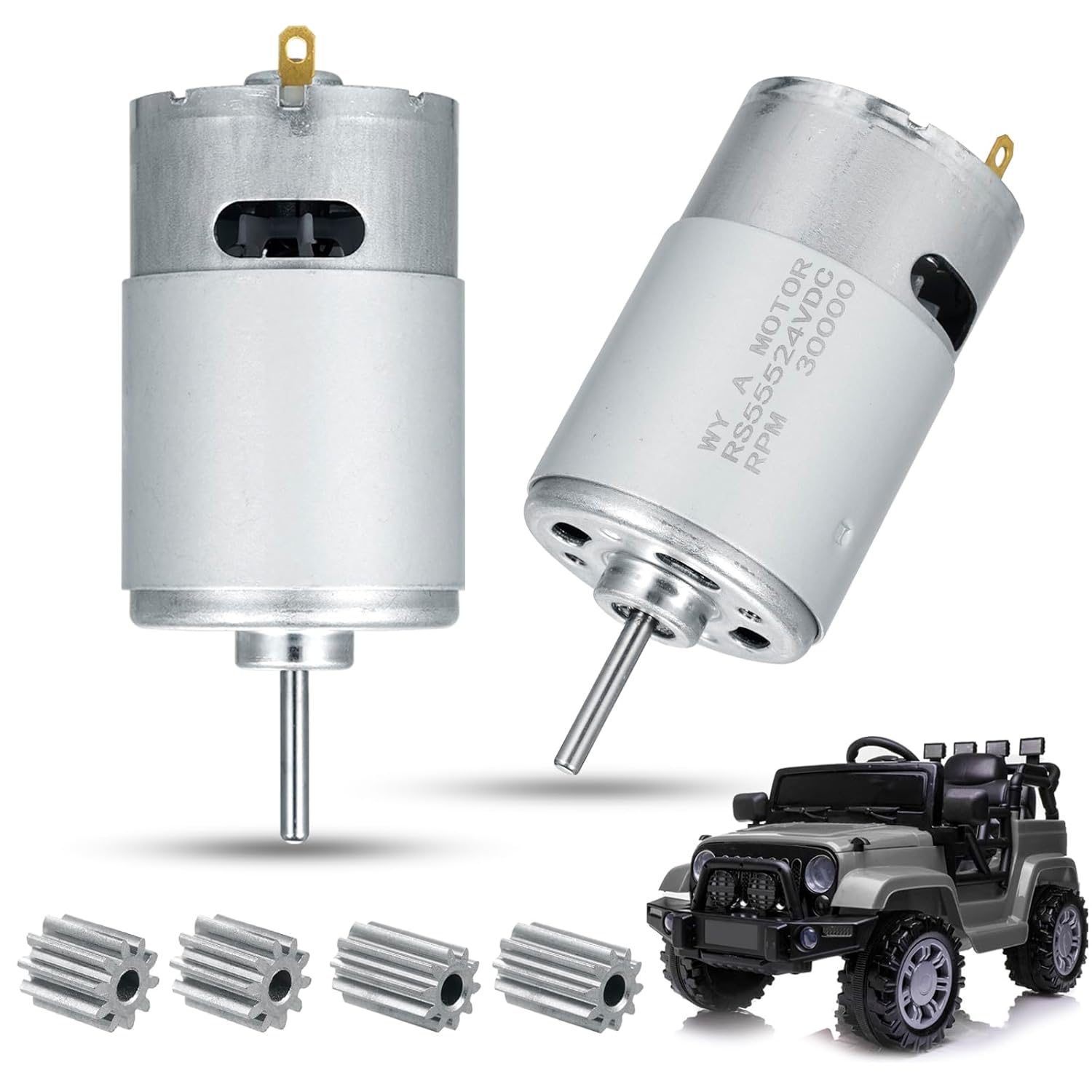 Amazon.com: LAZORA 24V 30000RPM Electric Motor 2Pcs High Speed Motor ...