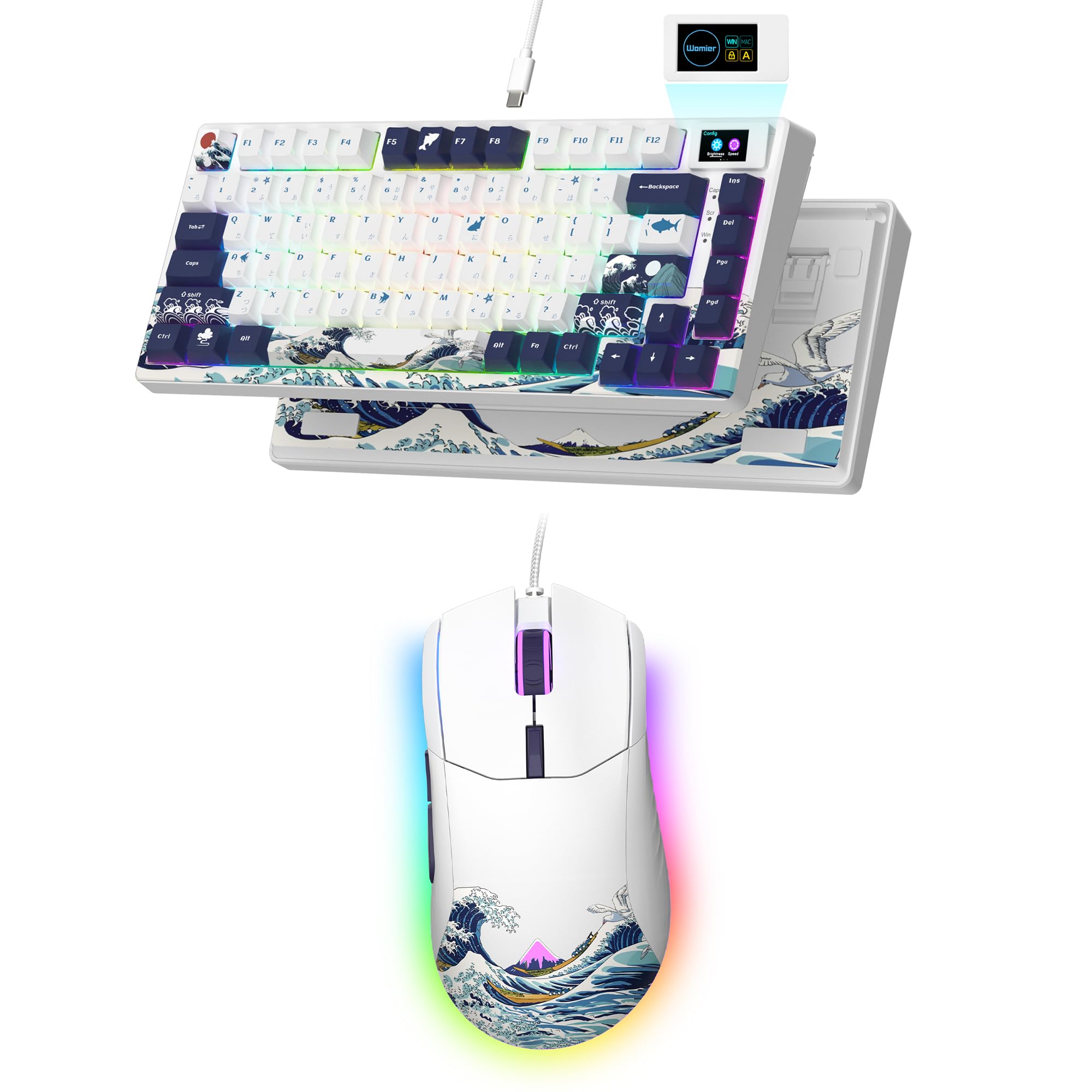 Womier S K80 75 Keyboard With Color Multimedia Display Mechanical ...