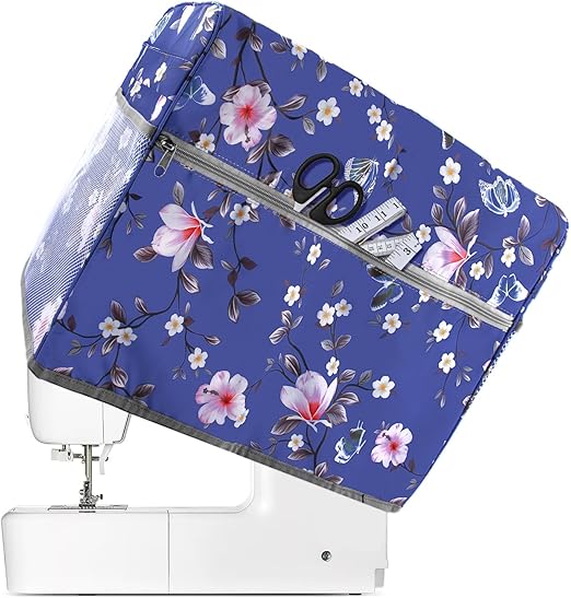 Amazon.com: Sewing Machine Cover with Storage Pockets,Dust Cover for ...