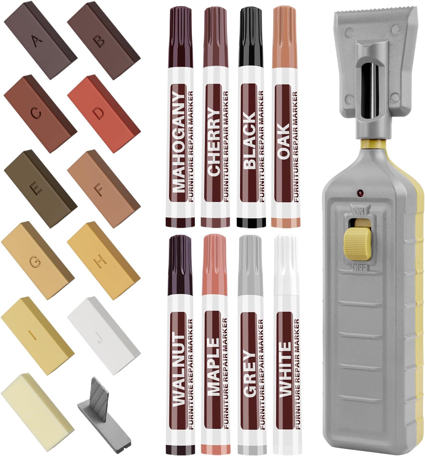 Laminate Floor Repair Kit with Heat Pen - Hard Wax and Furniture Touch ...