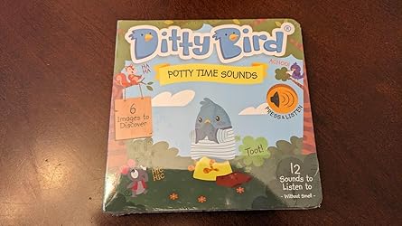 Amazon.com: DITTY BIRD Board Books for Toddlers 1-3 | Potty Time Sound ...