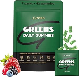 Amazon.com: Susnen Greens Veggie Gummies Super Greens Gummy Bears with ...
