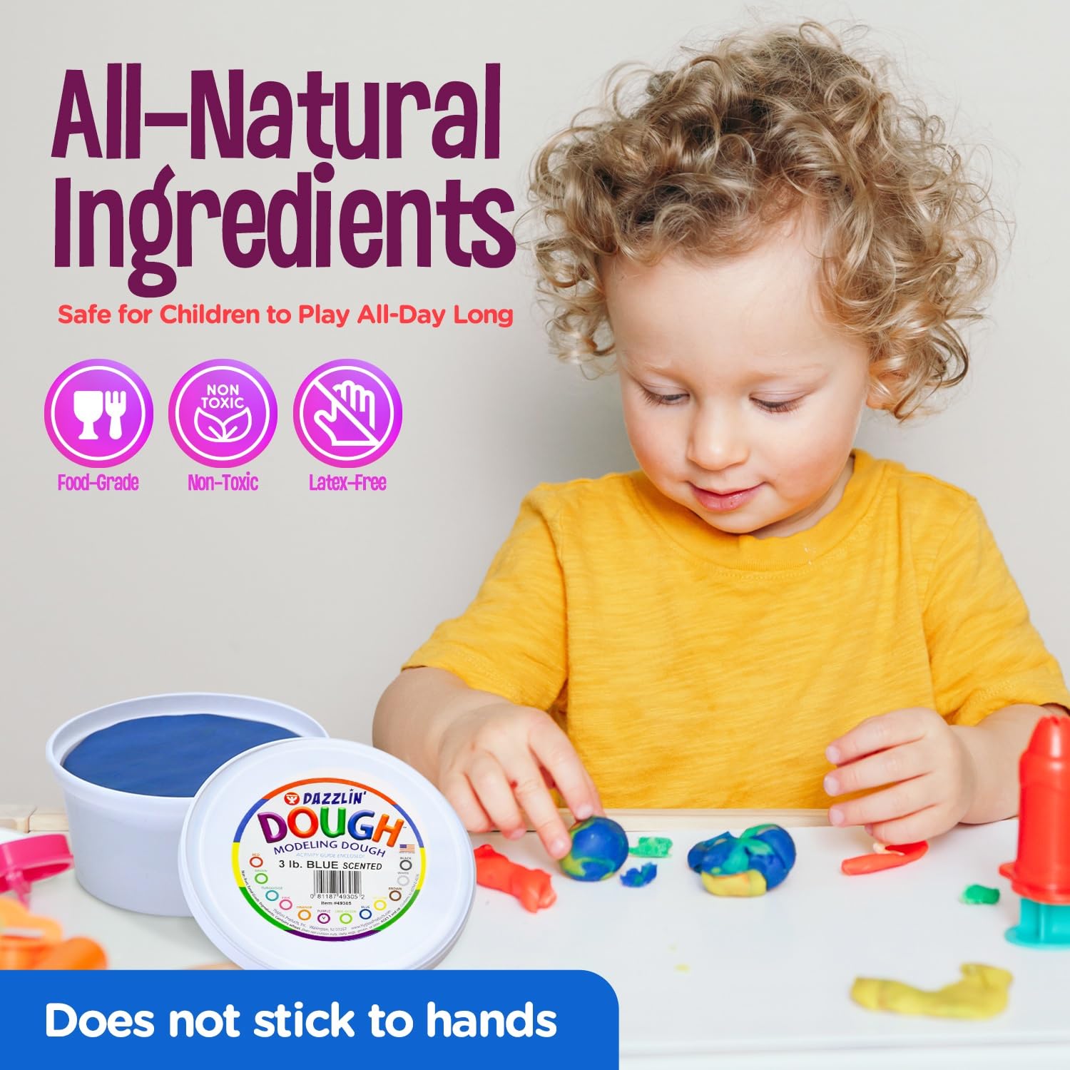 Snapklik.com : Play Modeling Dough - Orange Dough Scented - Safe & Non ...