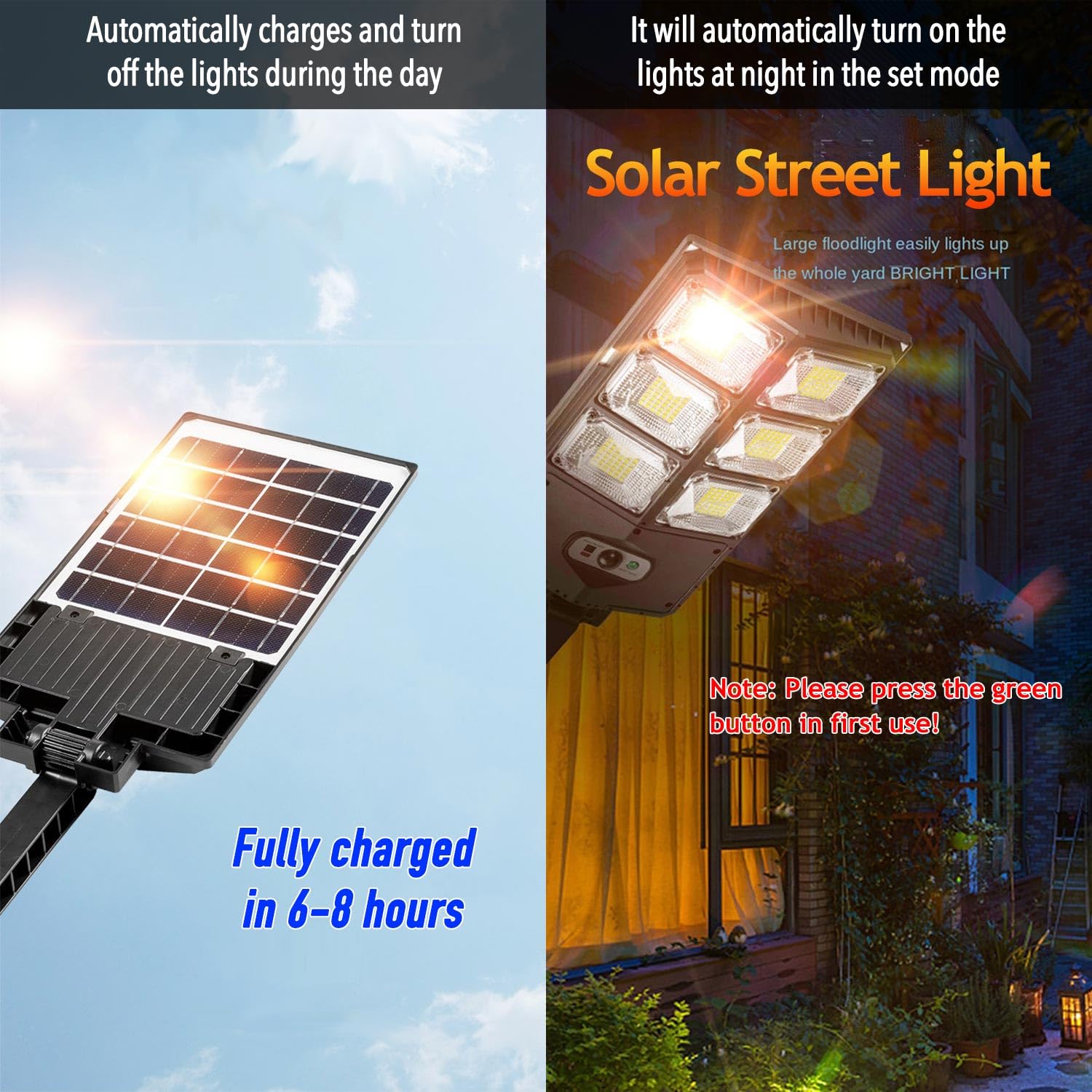 Snapklik.com : TAAVOOP Solar Street Lights, 150W LED Outdoor Motion Sensor