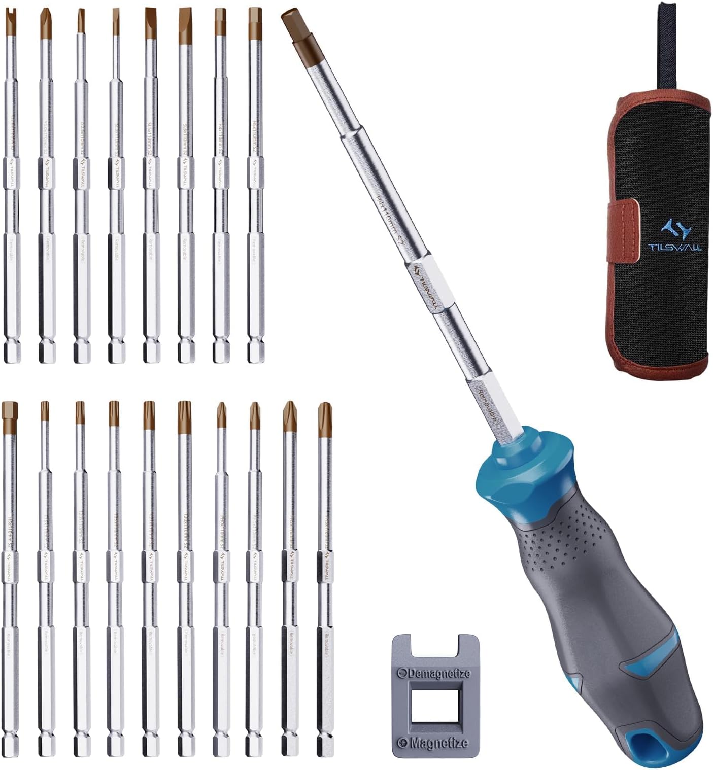 Amazon.com: Screwdriver Set, Tilswall 18 in 1 Magnetic Screwdriver Tool ...