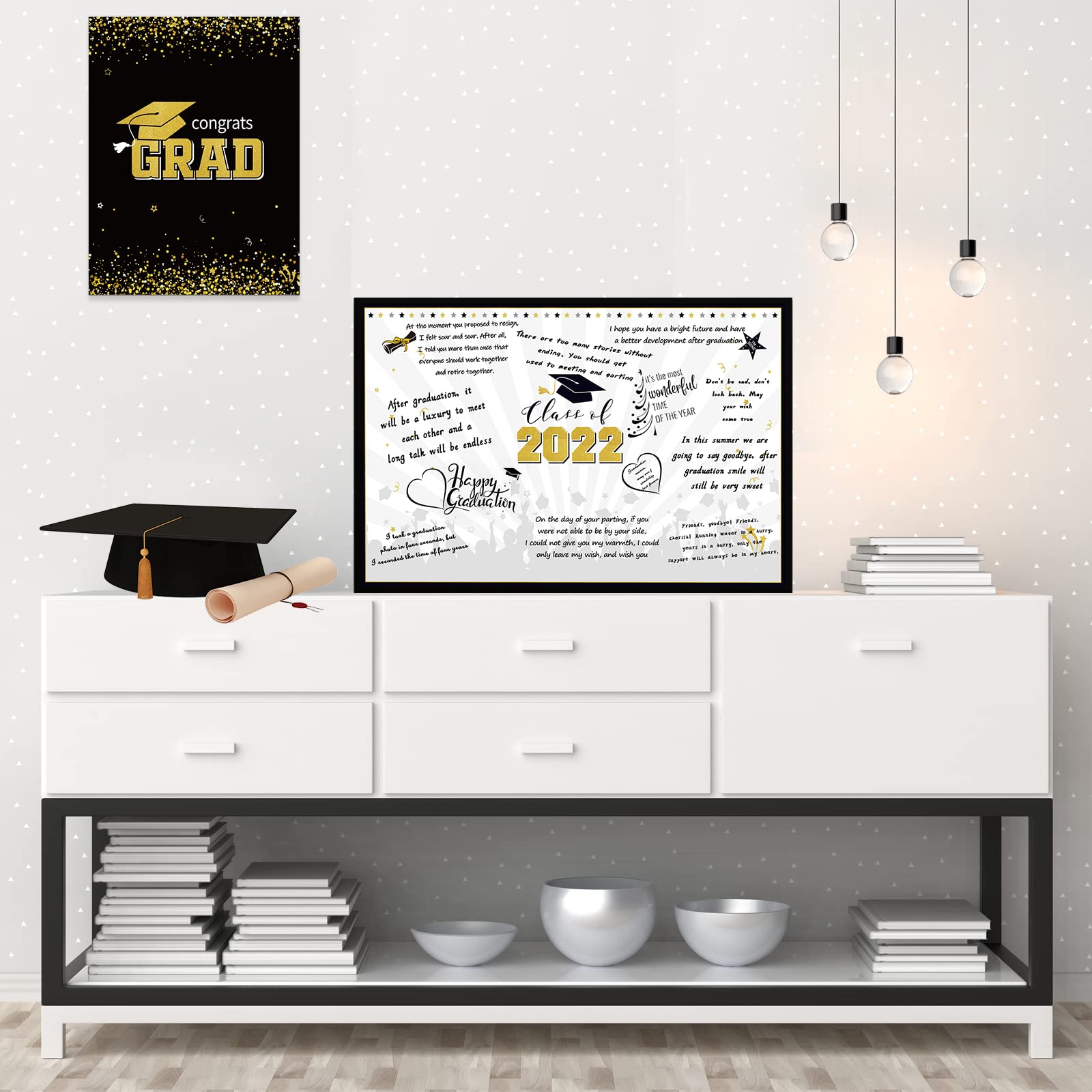Graduation Decoration Congrats Grad, Congratulations Greeting Card ...