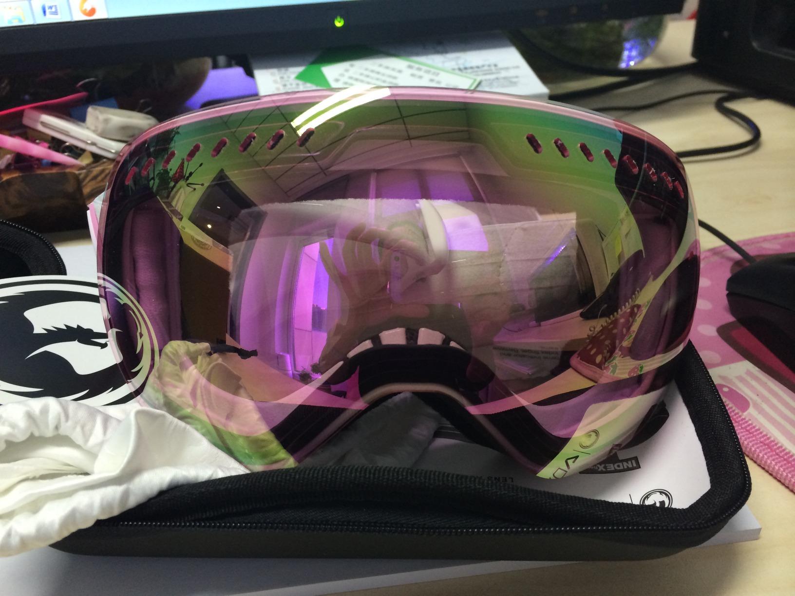 Amazon.com : Dragon Alliance APXS Ski Goggles, Inverse/Red Ion + Yellow ...