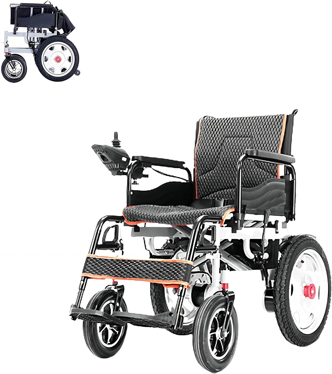 Electric Wheelchair, Folding Wheelchair - 600w Peak Motor - 40ah Large ...