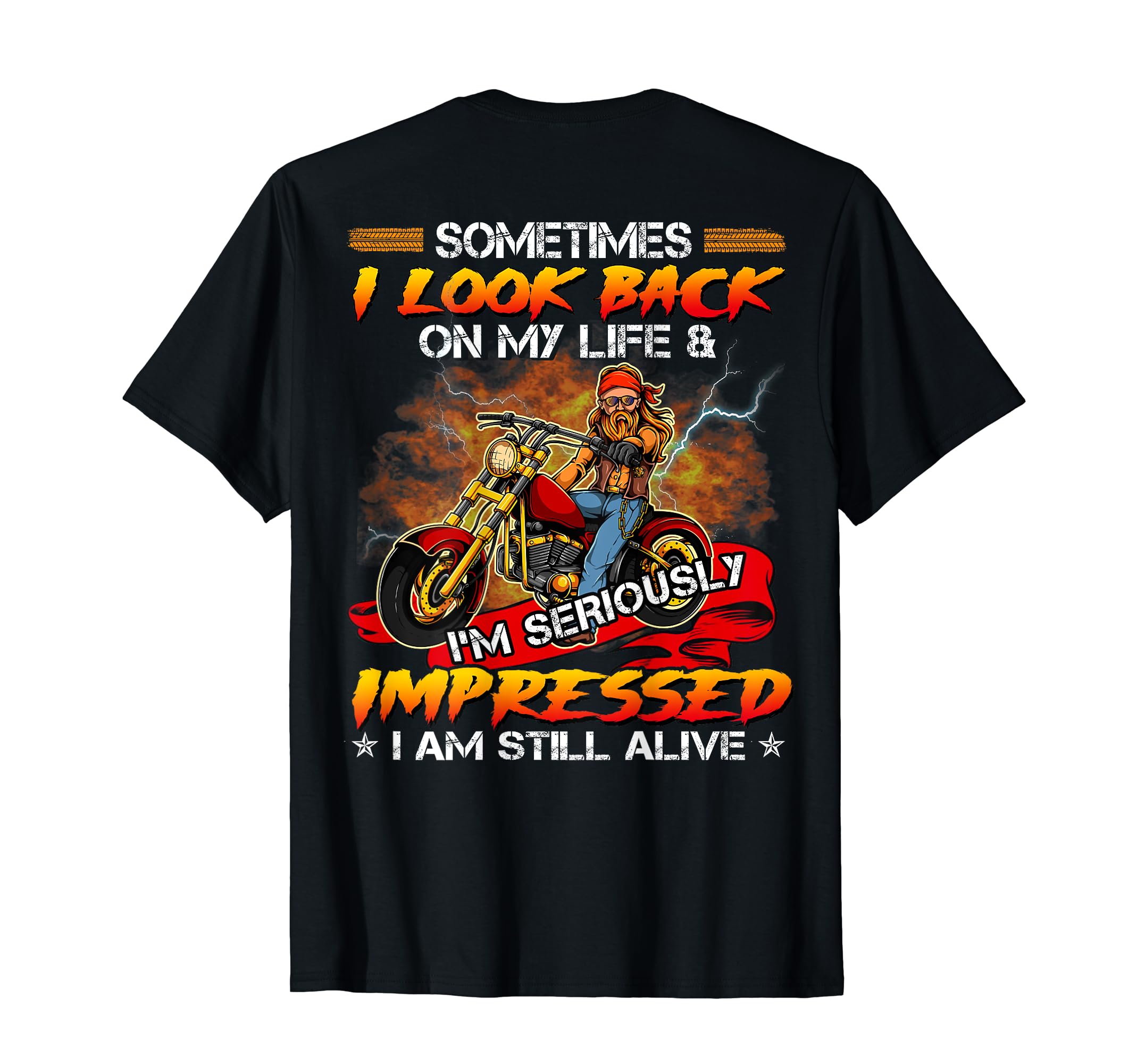 Amazon.com: Sometimes I Look Back On My Life I'm Seriously Old Biker T ...
