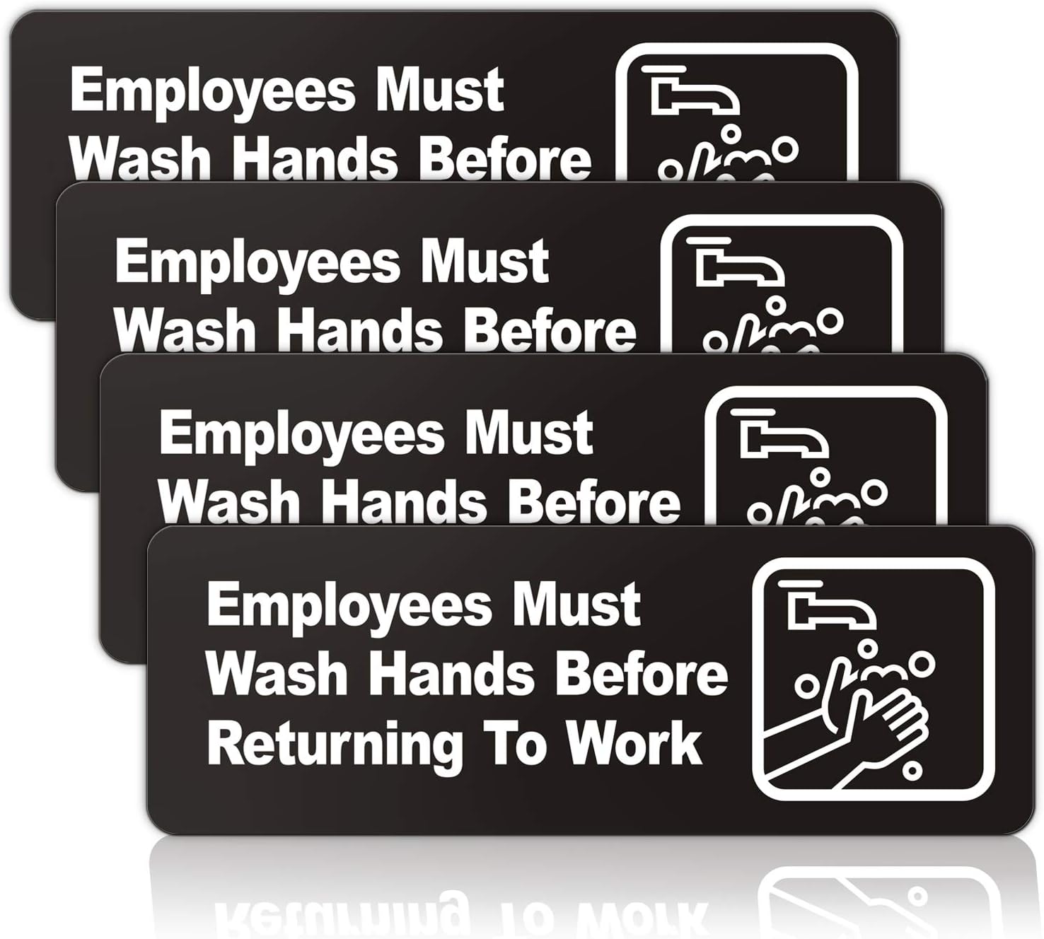 Amazon.com: Hand Washing Poster Sign, How To Wash Your Hand Card ...