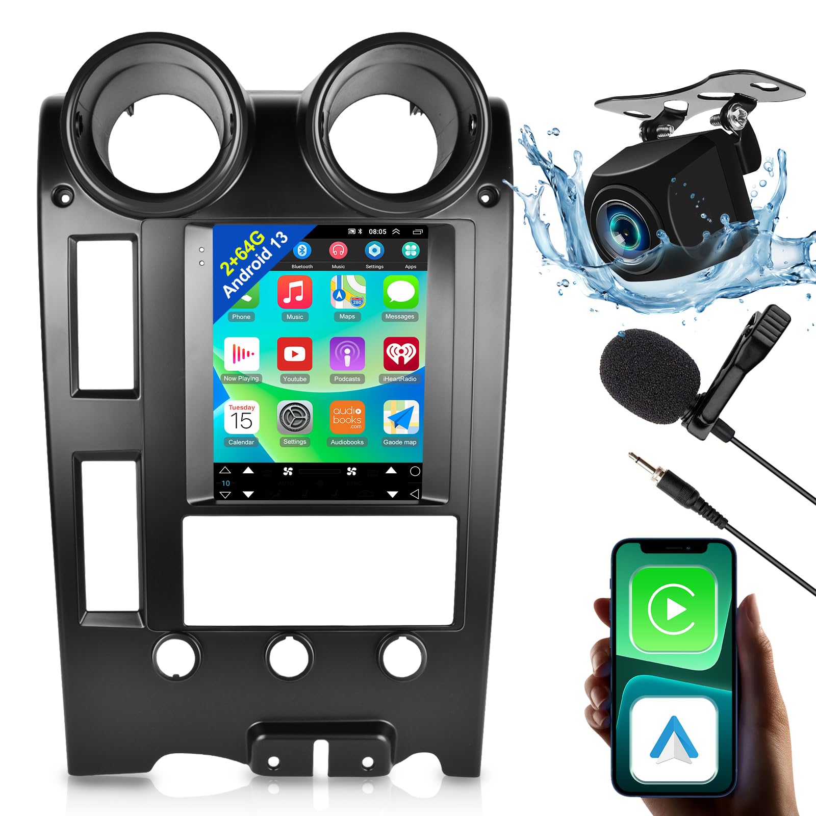 Amazon.com: for Hummer H2 Radio 2002 2003 2004 2005 2006 2007, [2+64G ...