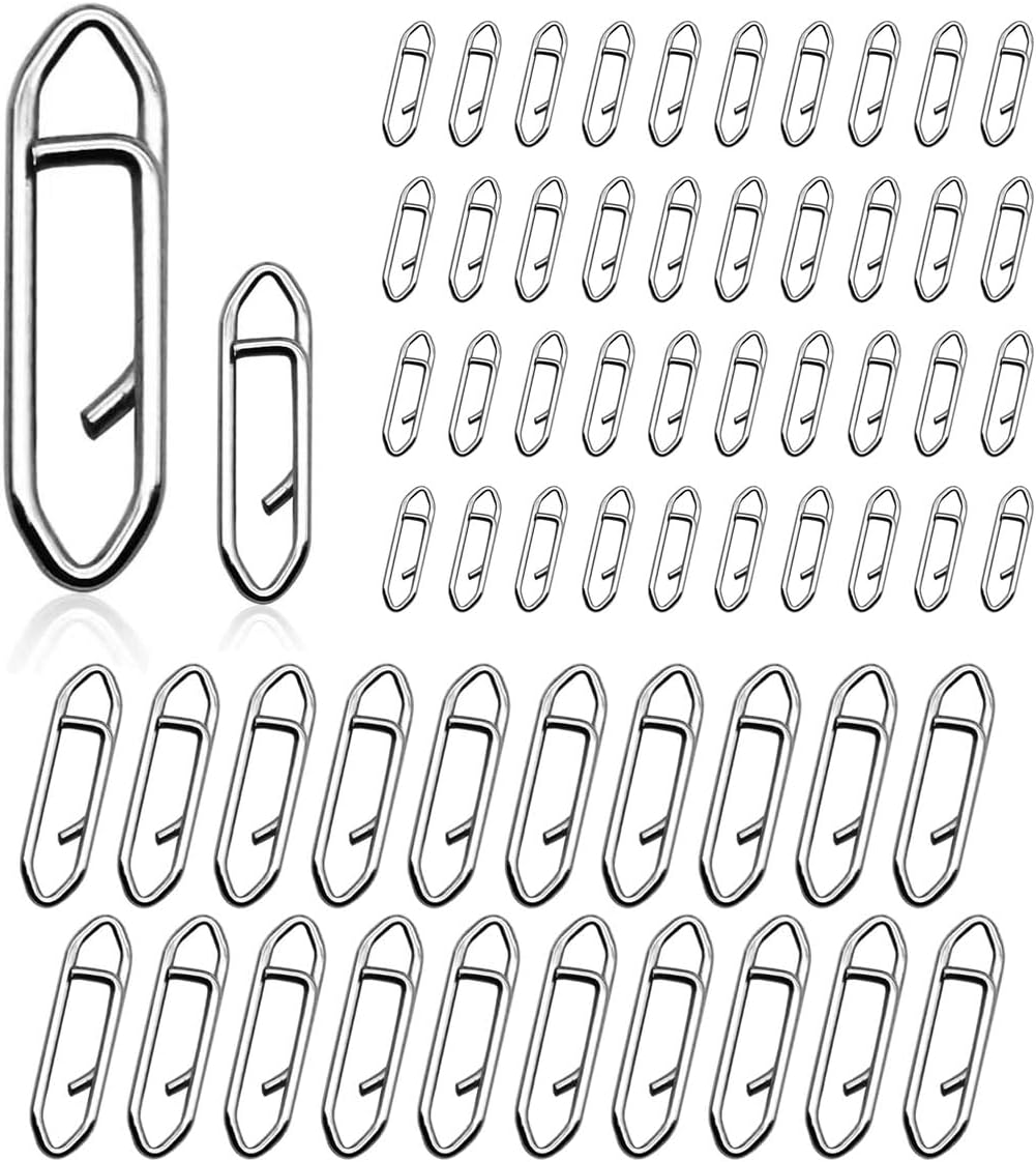 Amazon.com : Leewoth 80Pcs Fishing Clips Stainless Steel Strength Fast ...