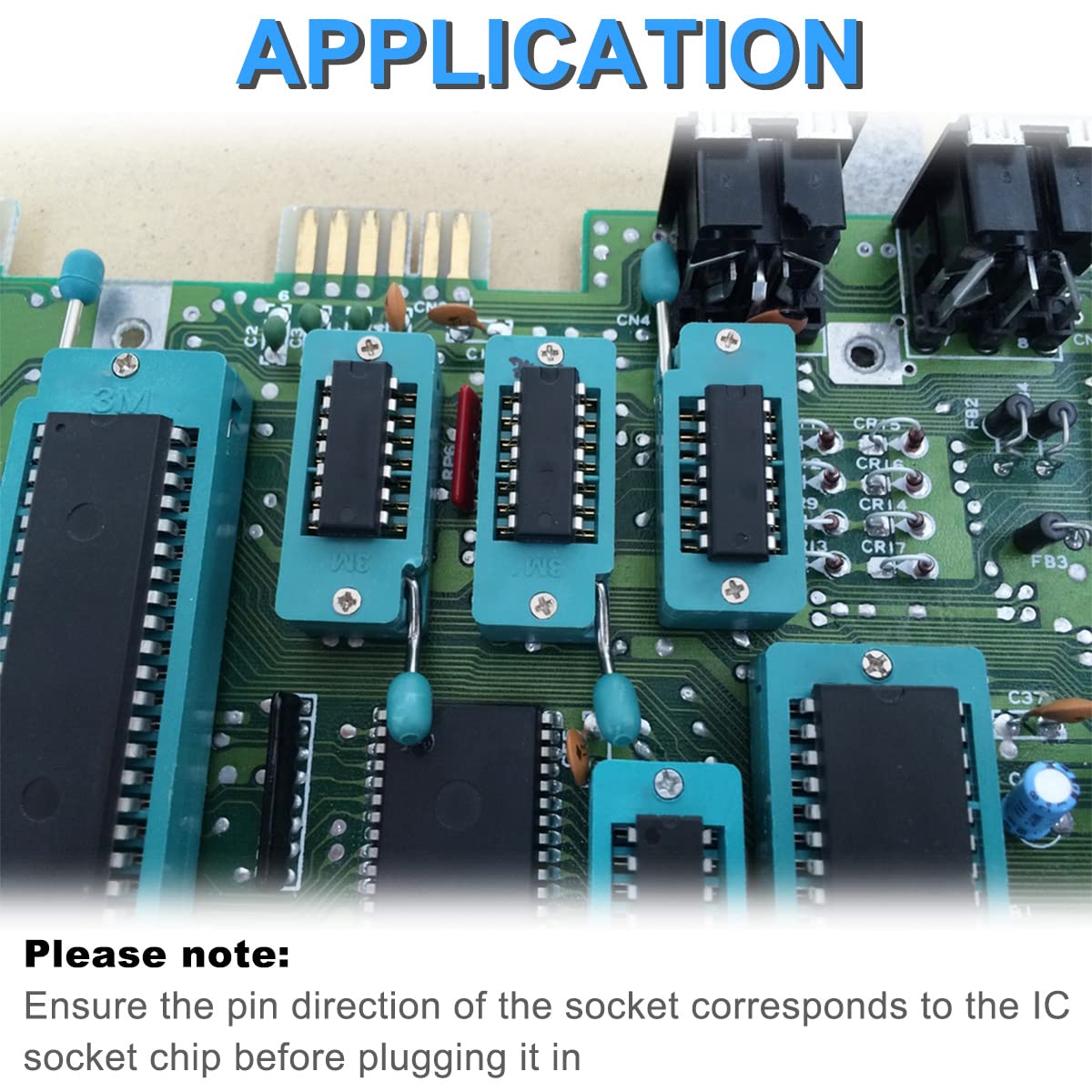 Snapklik.com : DAOKAI Universal IC Test ZIF Socket 14/16/28/40Pin,2 ...