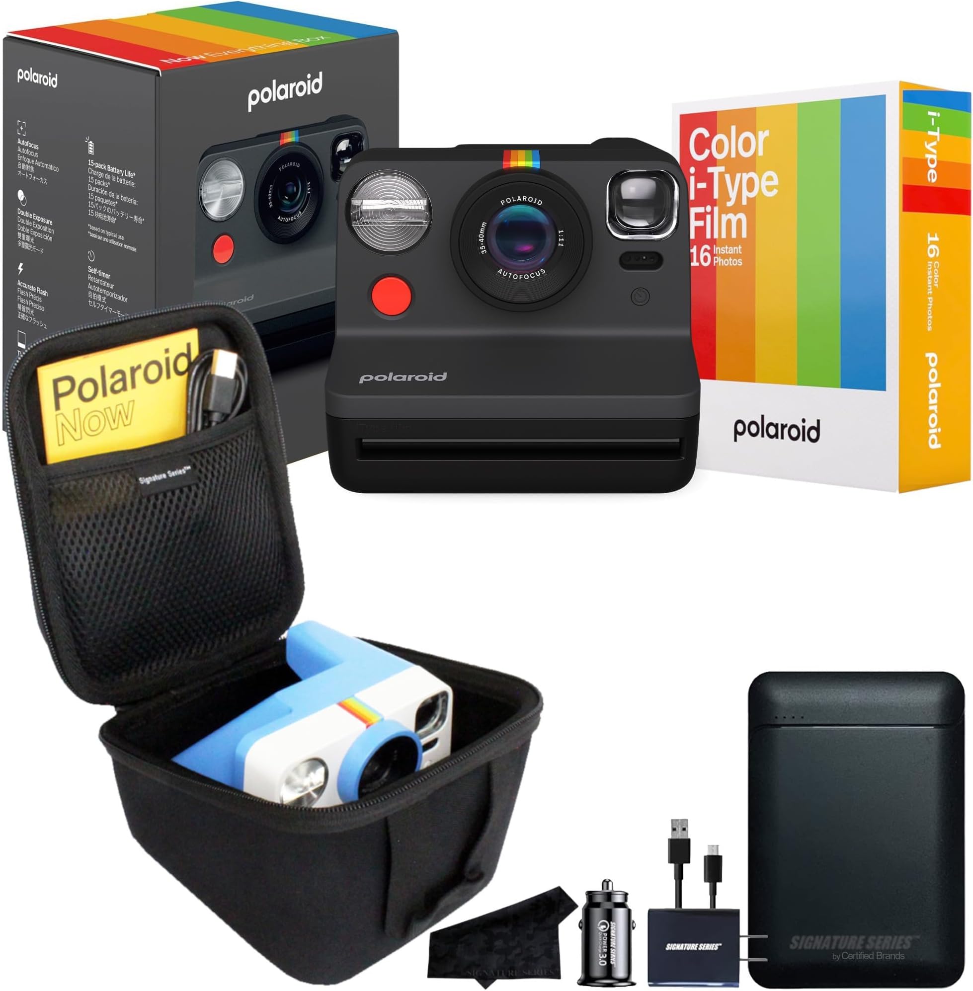 Amazon.com : Polaroid Gen 2 Now I-Type Instant Film Camera - Black ...