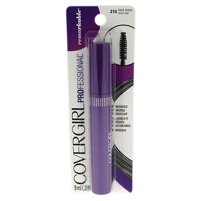 Amazon.com : COVERGIRL Professional Remarkable Mascara Black Brown 210 ...